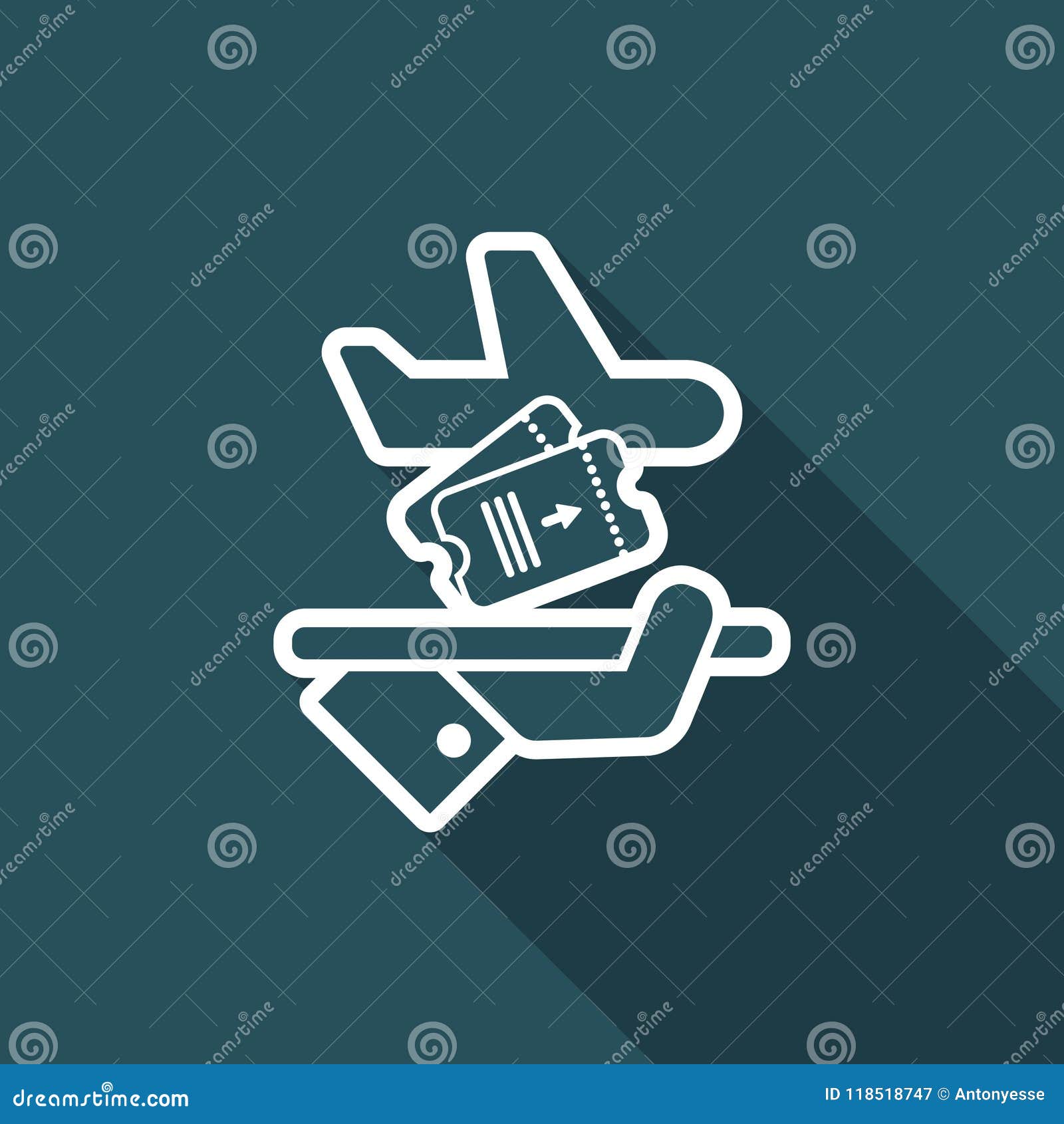 Fly booking stock vector. Illustration of kite, airfare - 118518747