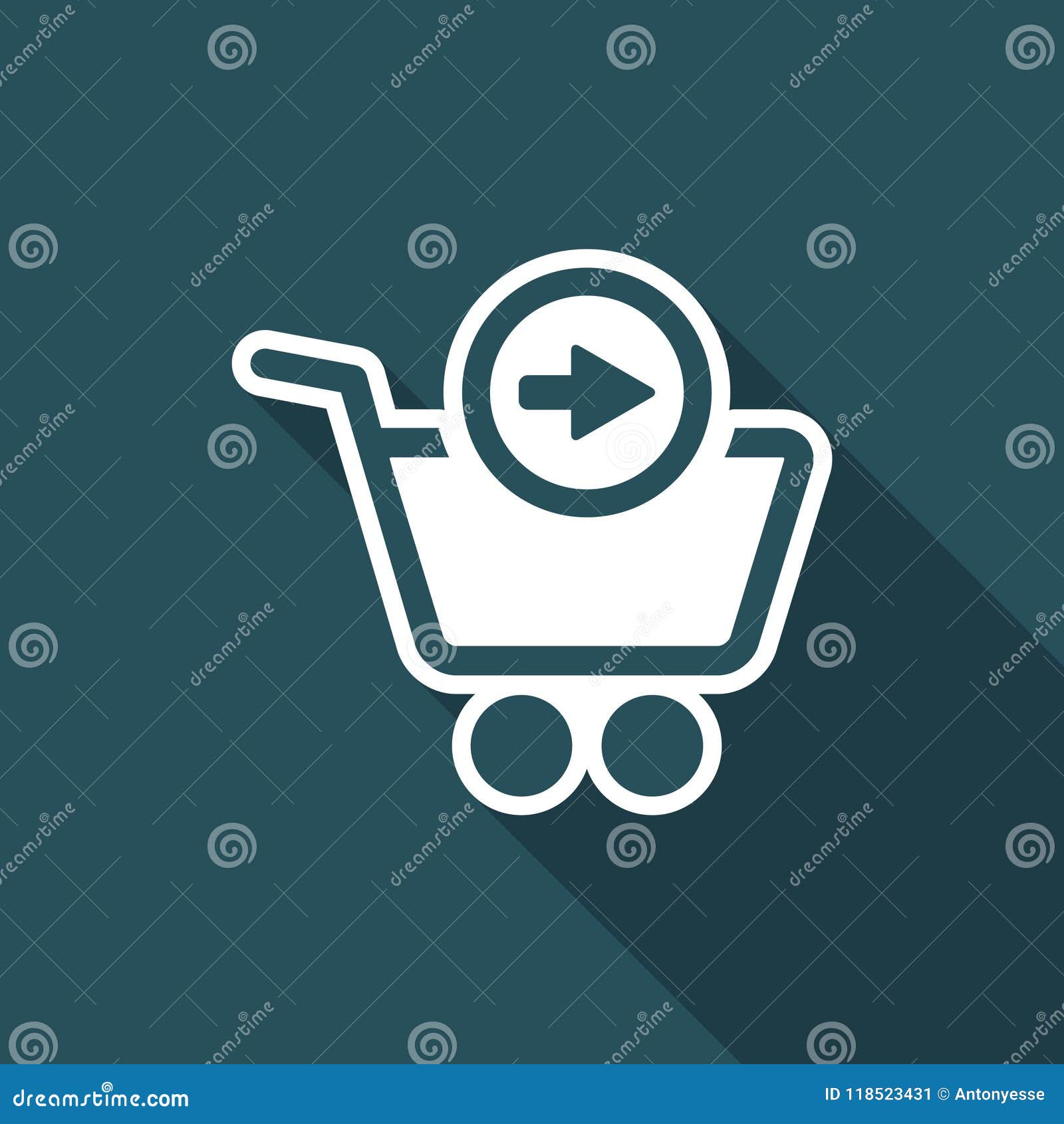 Forward web shop icon stock vector. Illustration of menu - 118523431