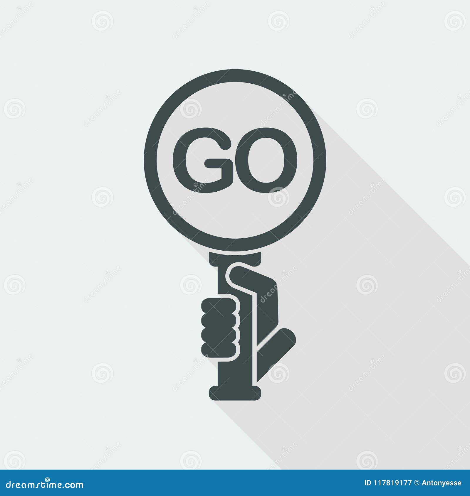 Go signal stock vector. Illustration of notice, policeman - 117819177