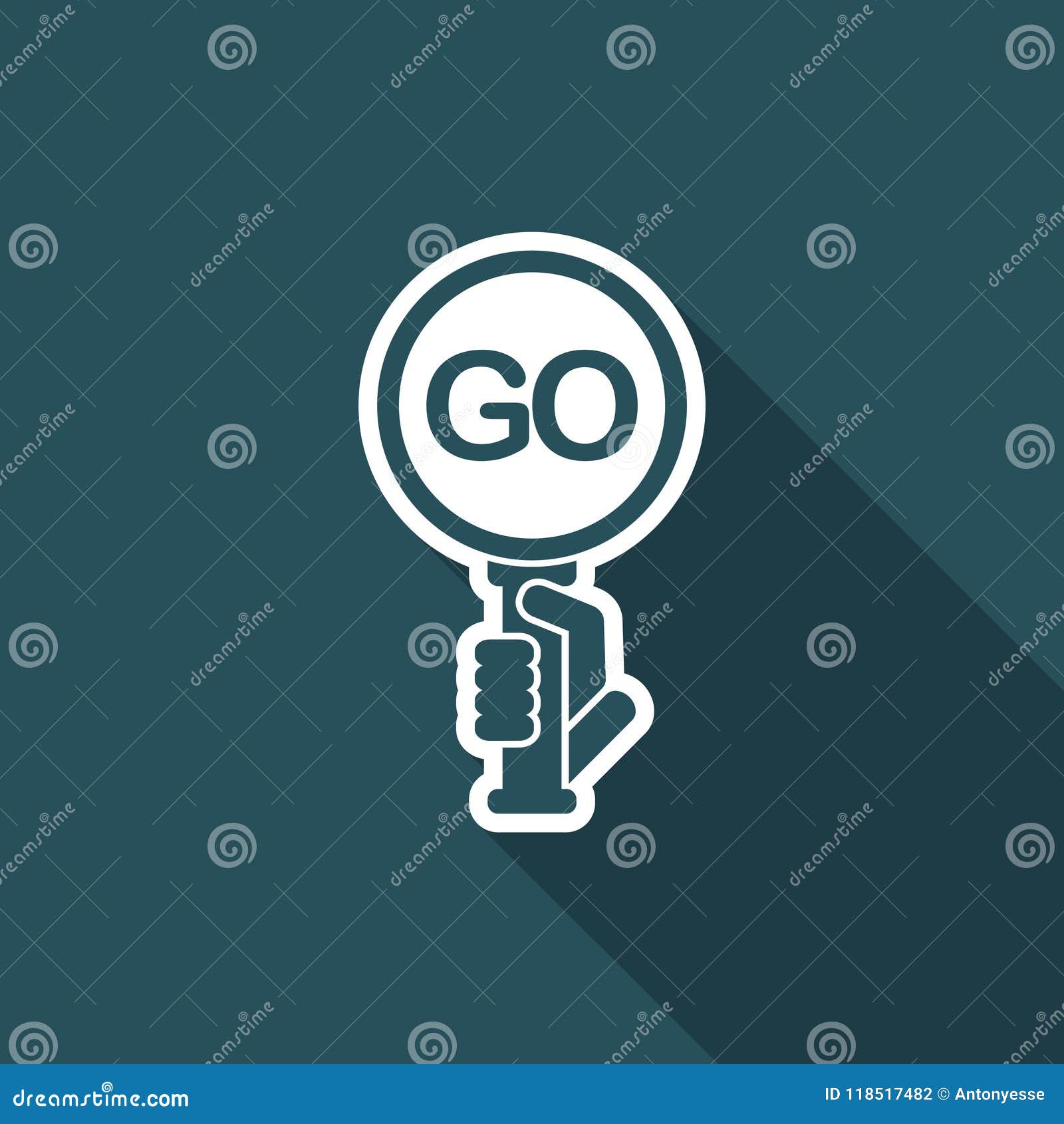 Go signal stock vector. Illustration of urban, obligation - 118517482