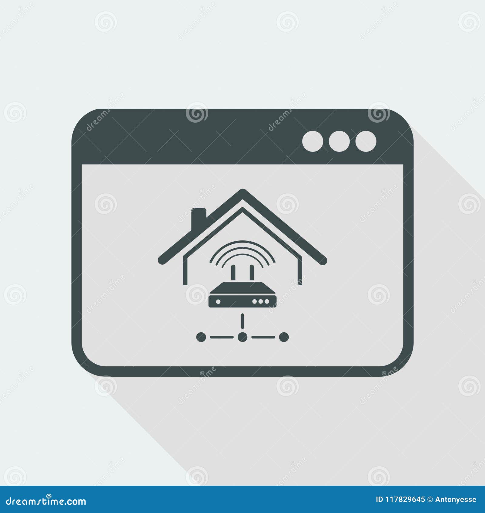 Home Network Modem - Vector Icon of Computer Application Stock Vector ...