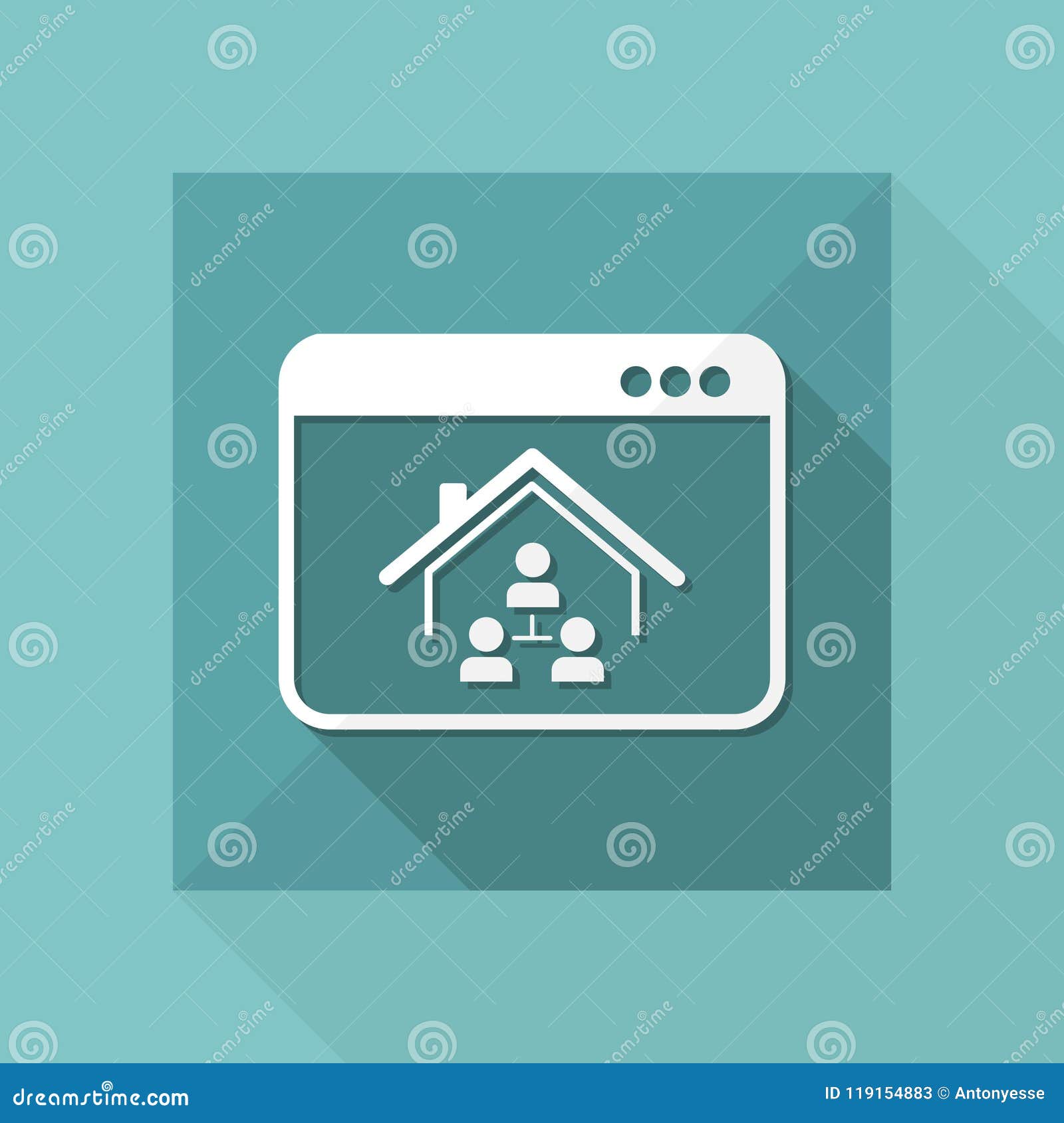 Home Network System - Vector Icon of Computer Application Stock Vector ...