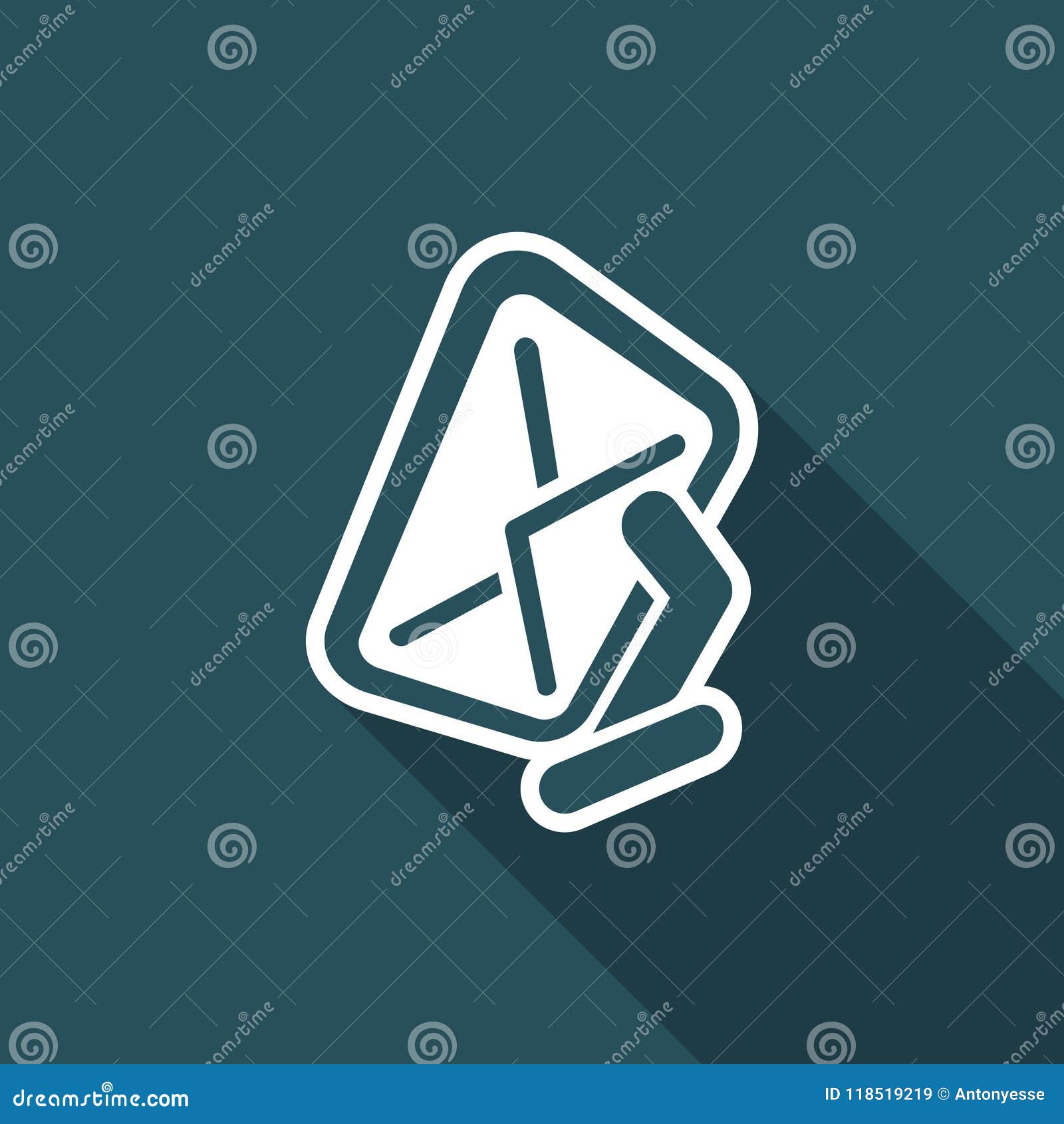 Mail icon stock vector. Illustration of connection, mailman - 118519219