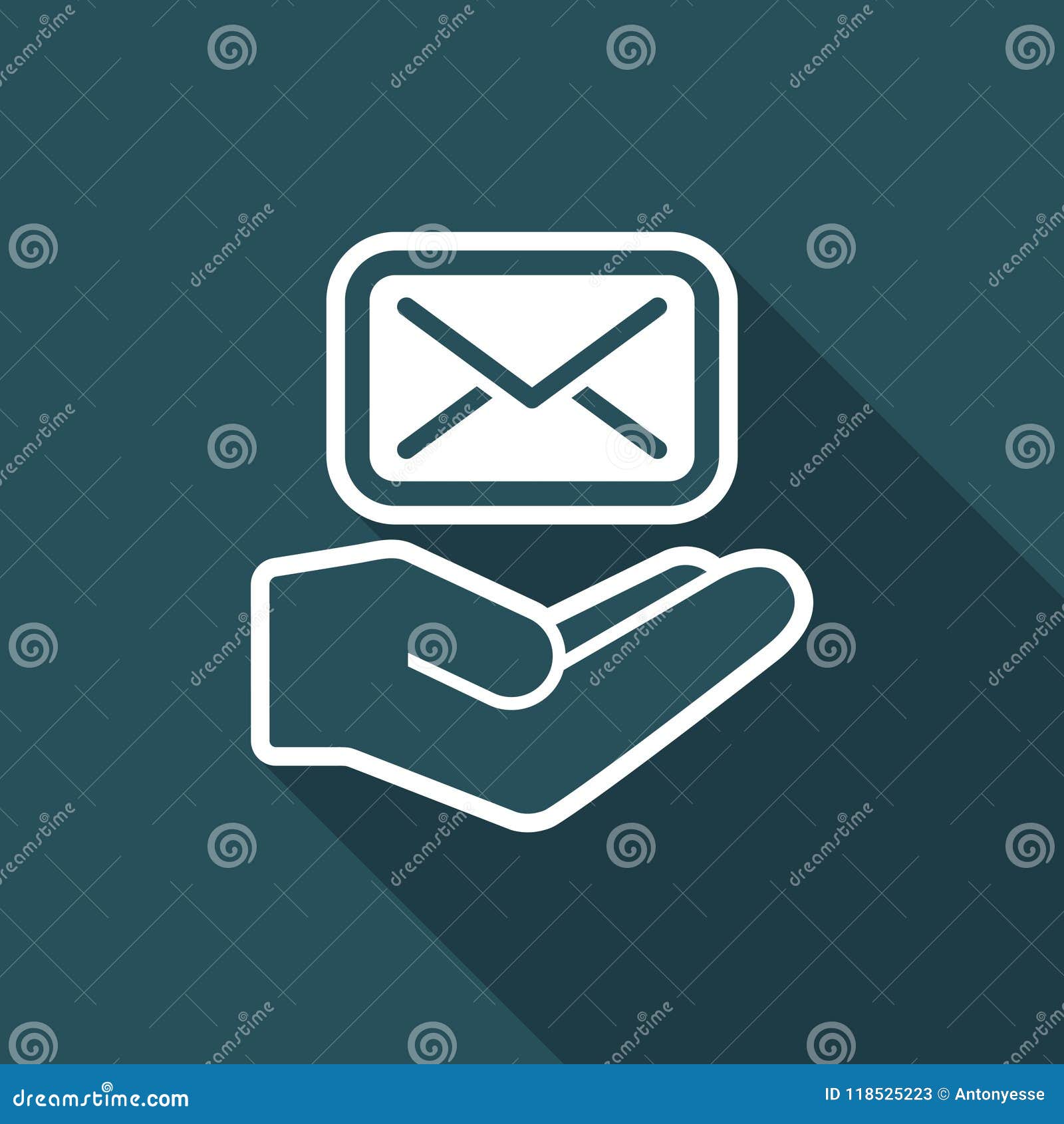 Mail Services - Minimal Vector Icon Stock Vector - Illustration of ...