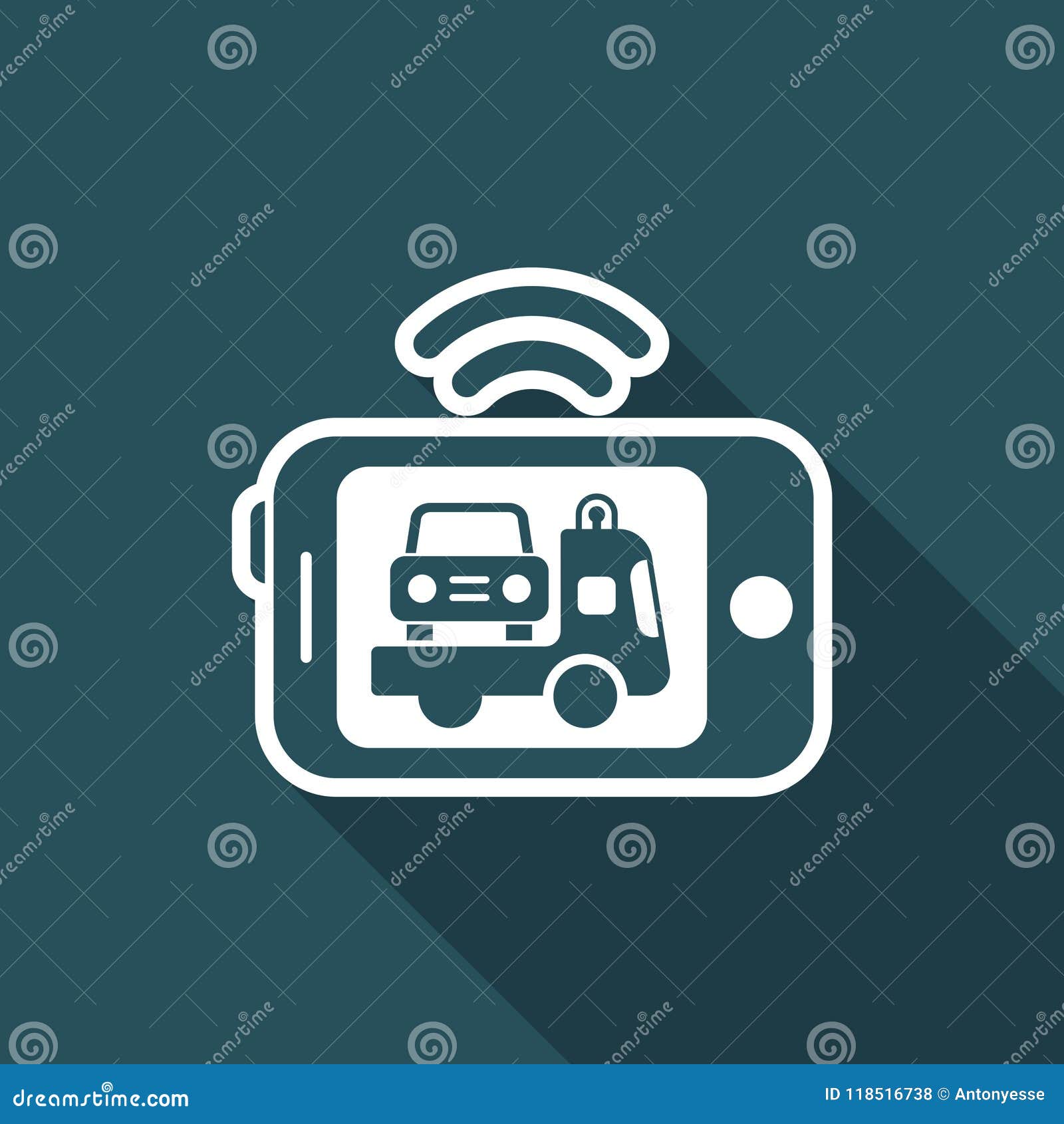 Mobile car assistance stock vector. Illustration of icon - 118516738