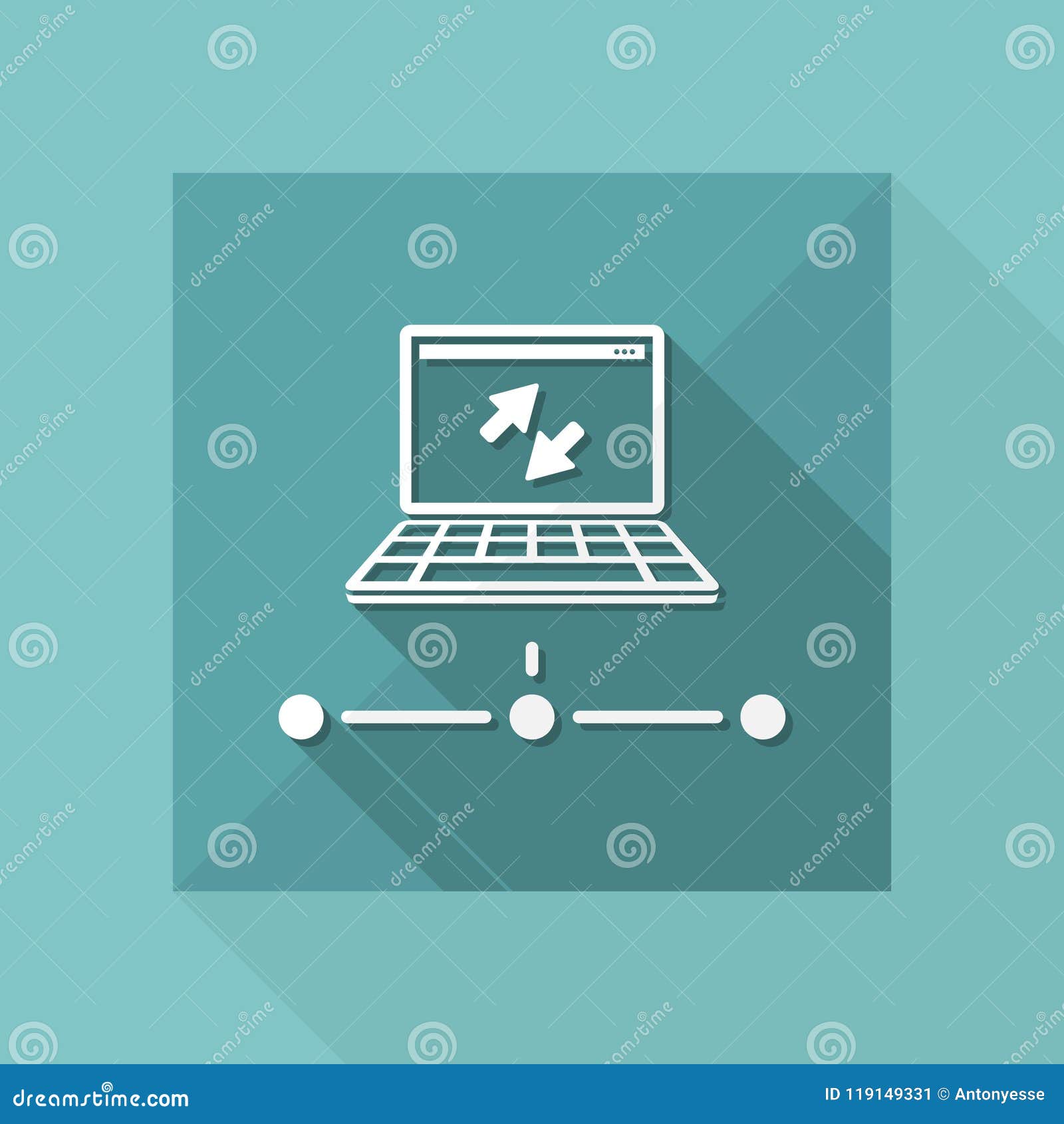 Network Transfer - Flat Minimal Icon Stock Vector - Illustration of ...