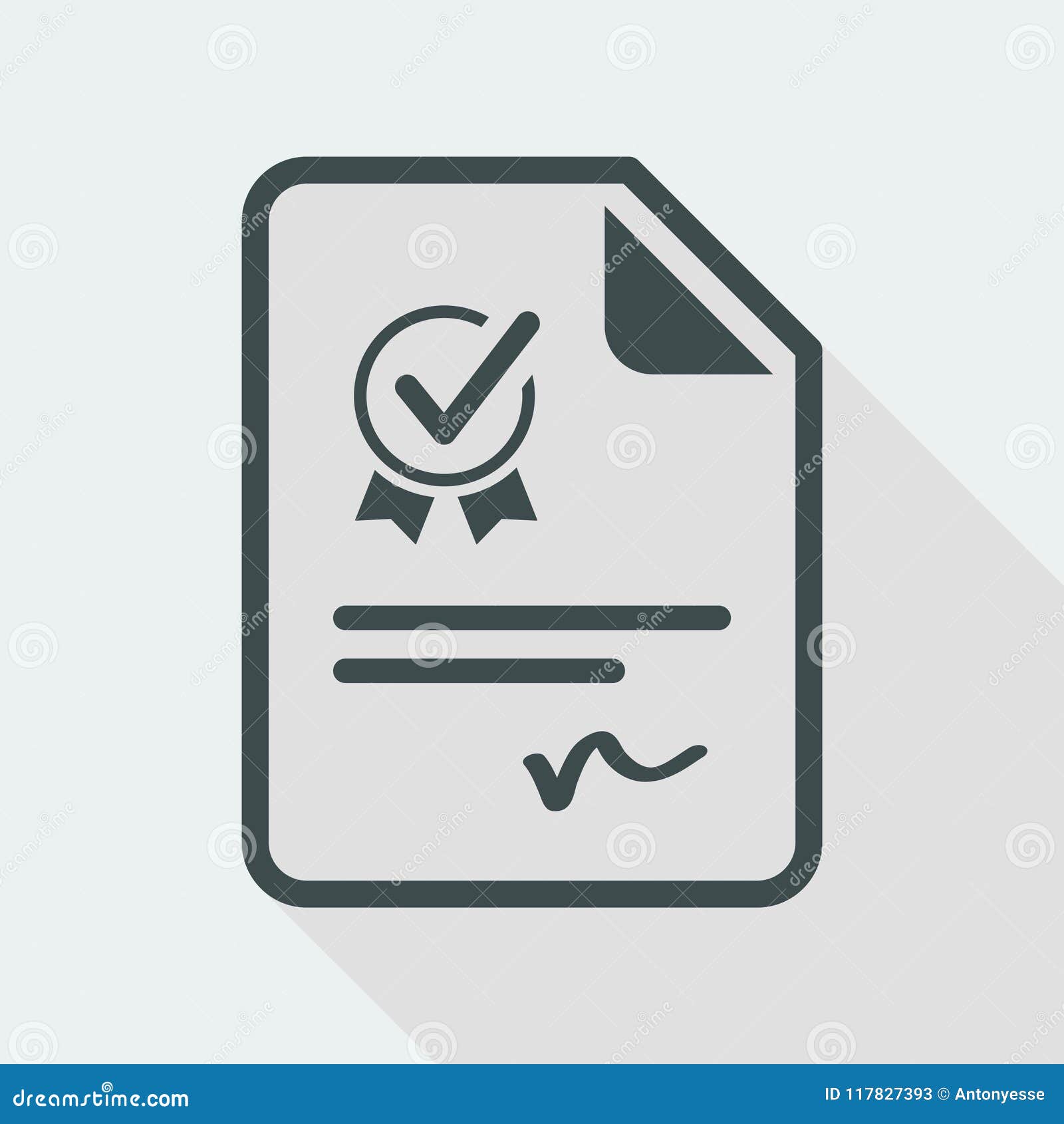 Official Certificate Document - Vector Web Icon Stock Vector ...