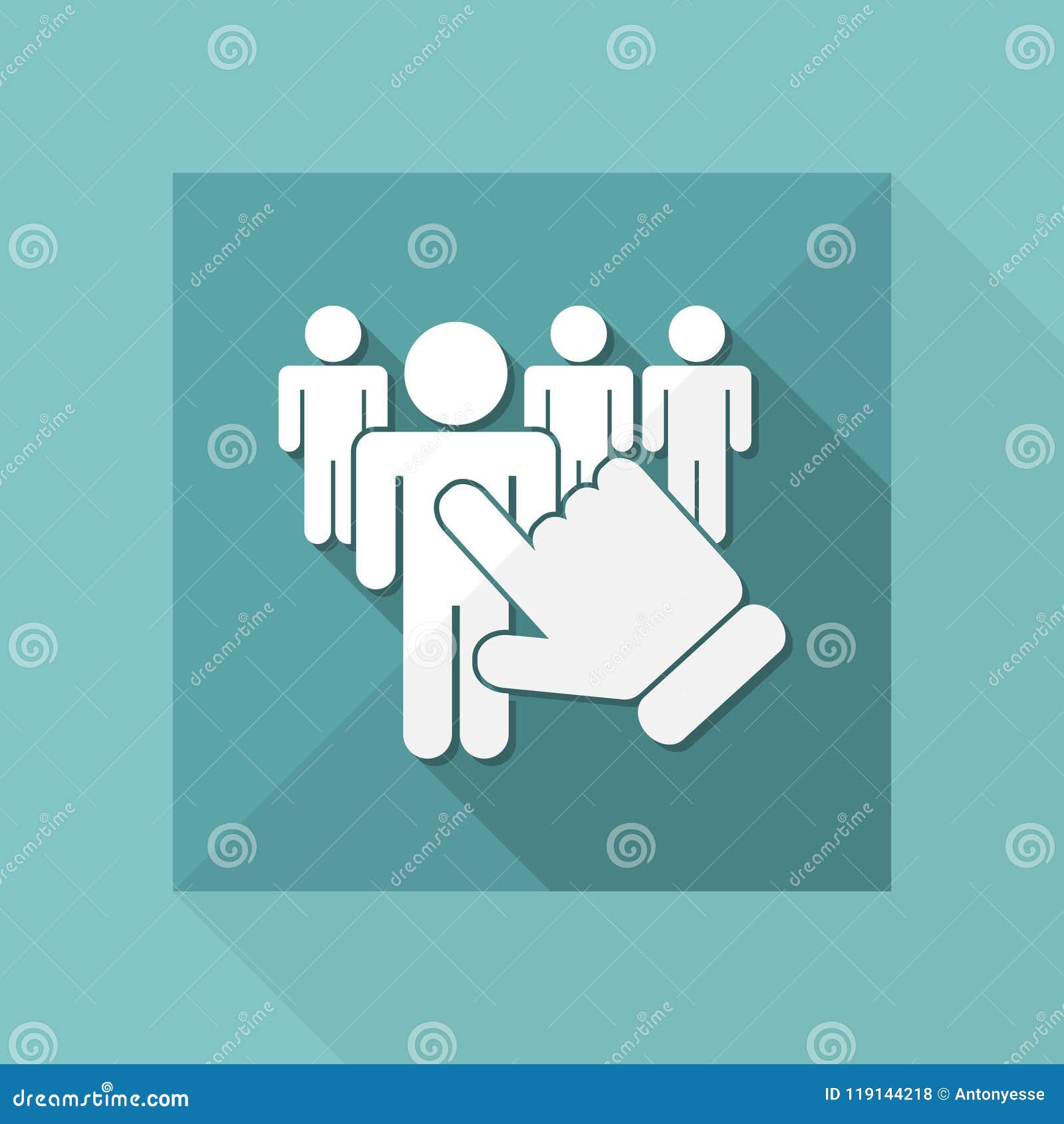 People selection icon stock vector. Illustration of competition - 119144218