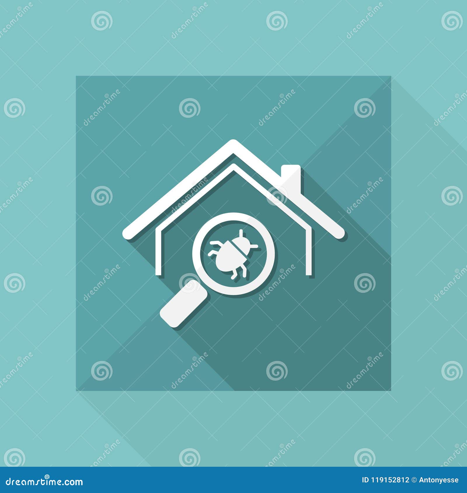 Pest Control Service - Vector Web Icon Stock Vector - Illustration of ...
