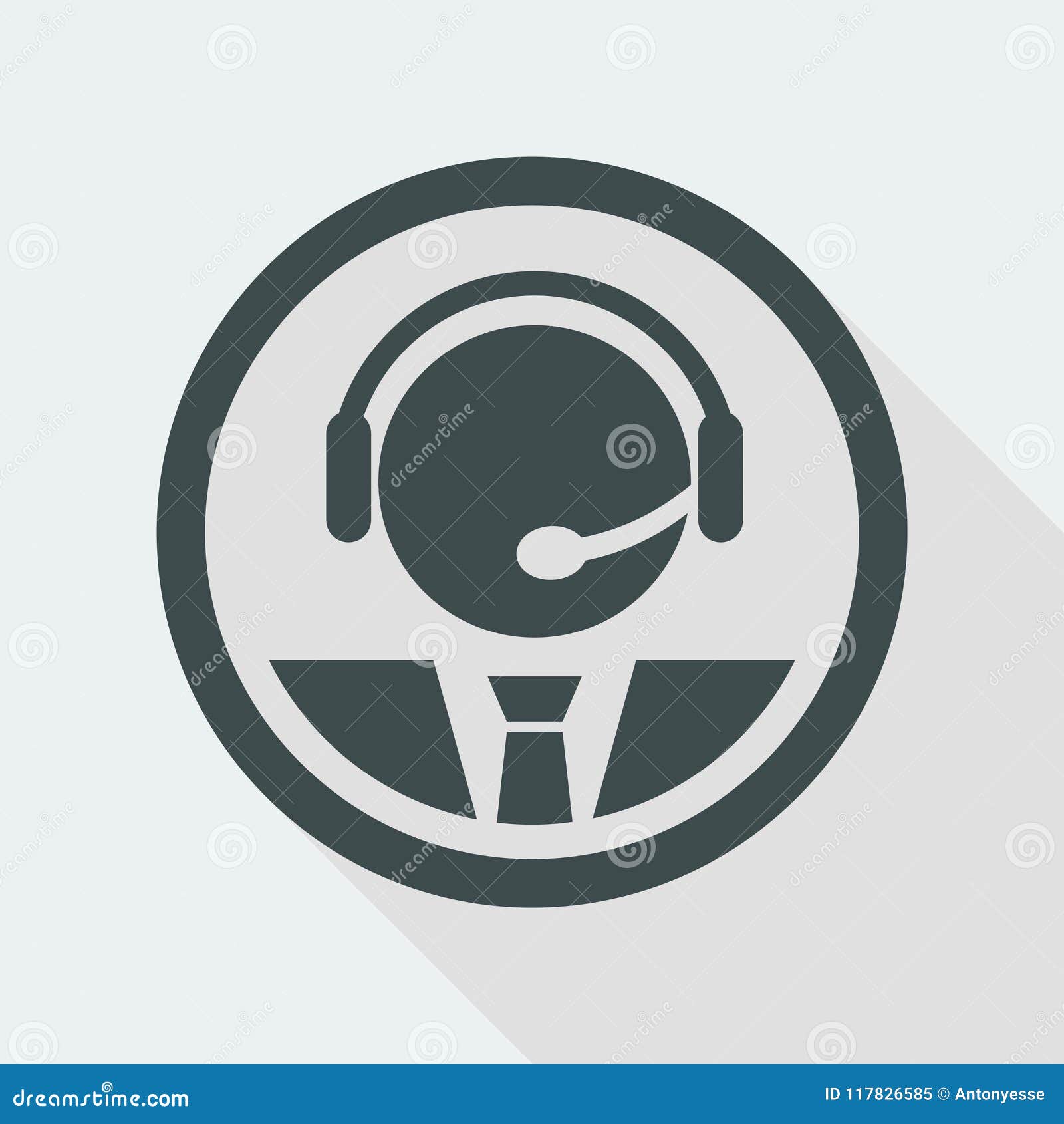 Phone Assistance - Vector Web Icon Stock Vector - Illustration of ...