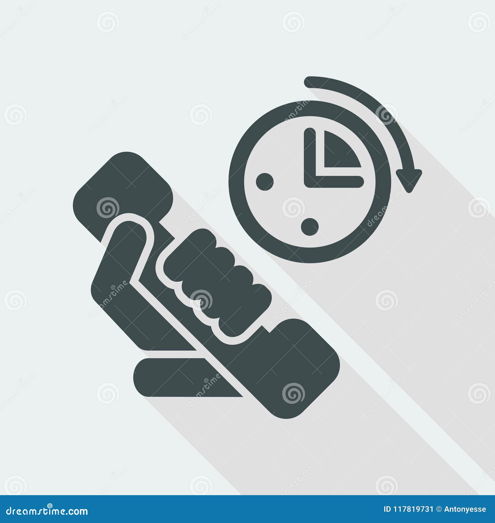 Phone time icon stock vector. Illustration of cellular - 117819731