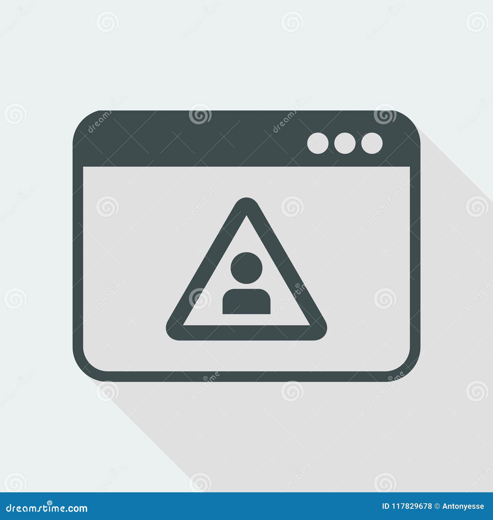 Privacy Alert - Vector Icon for Computer Website or Application Stock ...