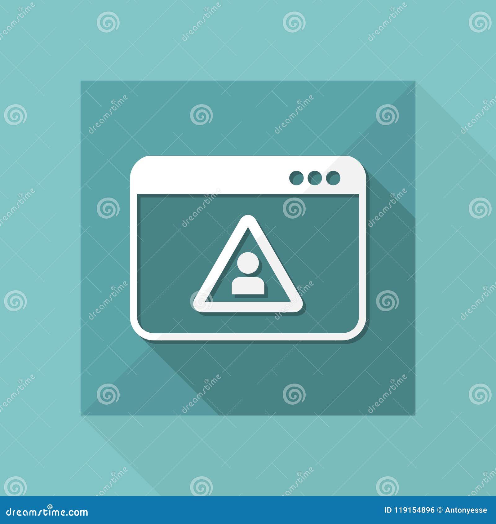 Privacy Alert - Vector Icon for Computer Website or Application Stock ...