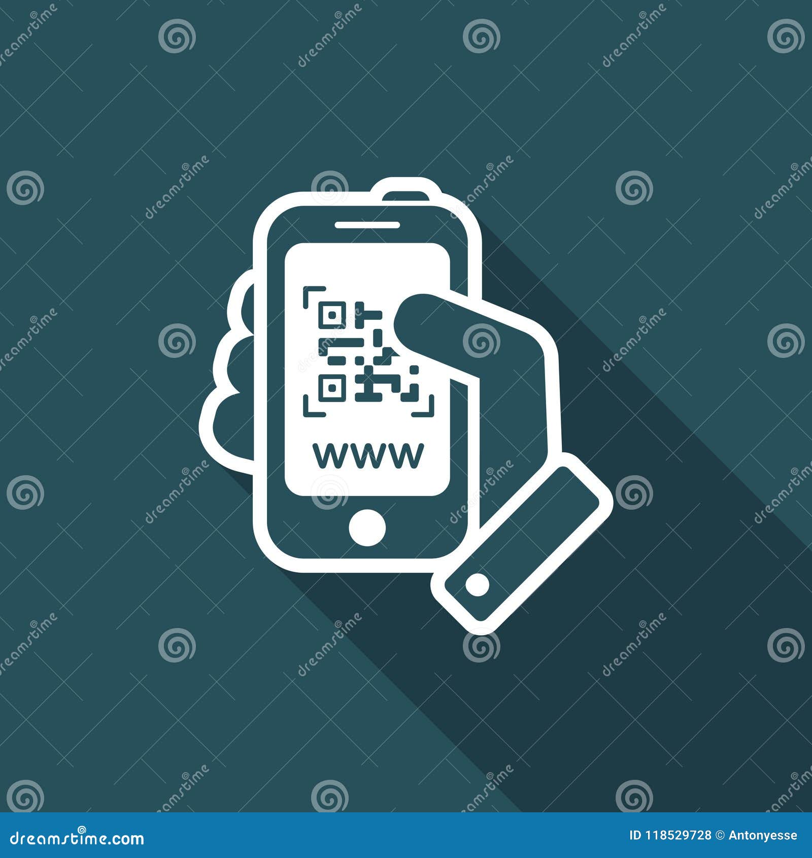 Qr code link stock vector. Illustration of pixel, application - 118529728