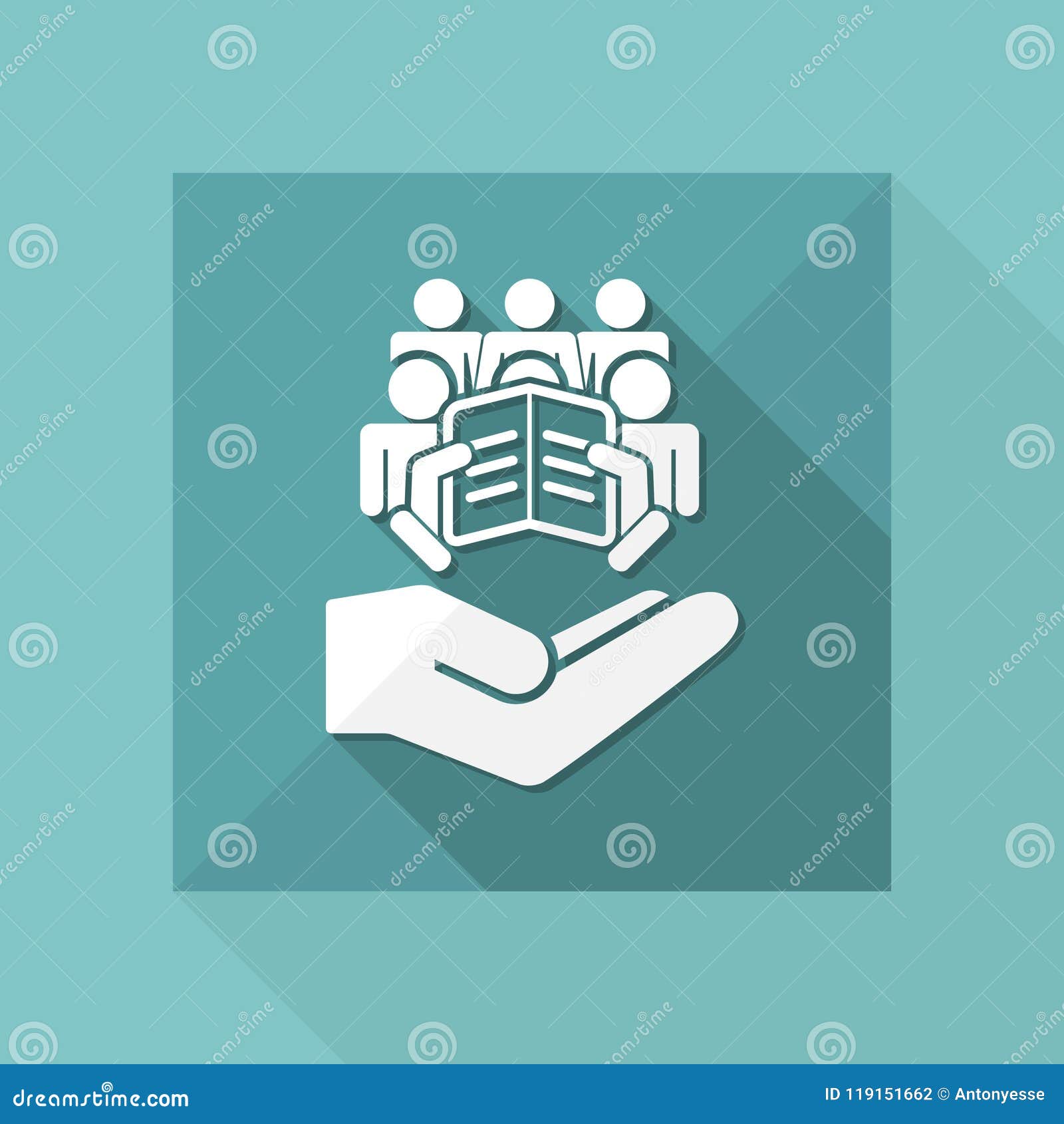 Reader Services - Minimal Icon Stock Vector - Illustration of library ...