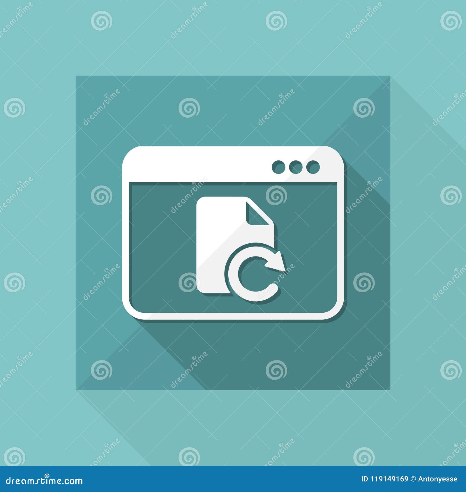 Refresh Data Window - Vector Flat Minimal Icon Stock Vector ...