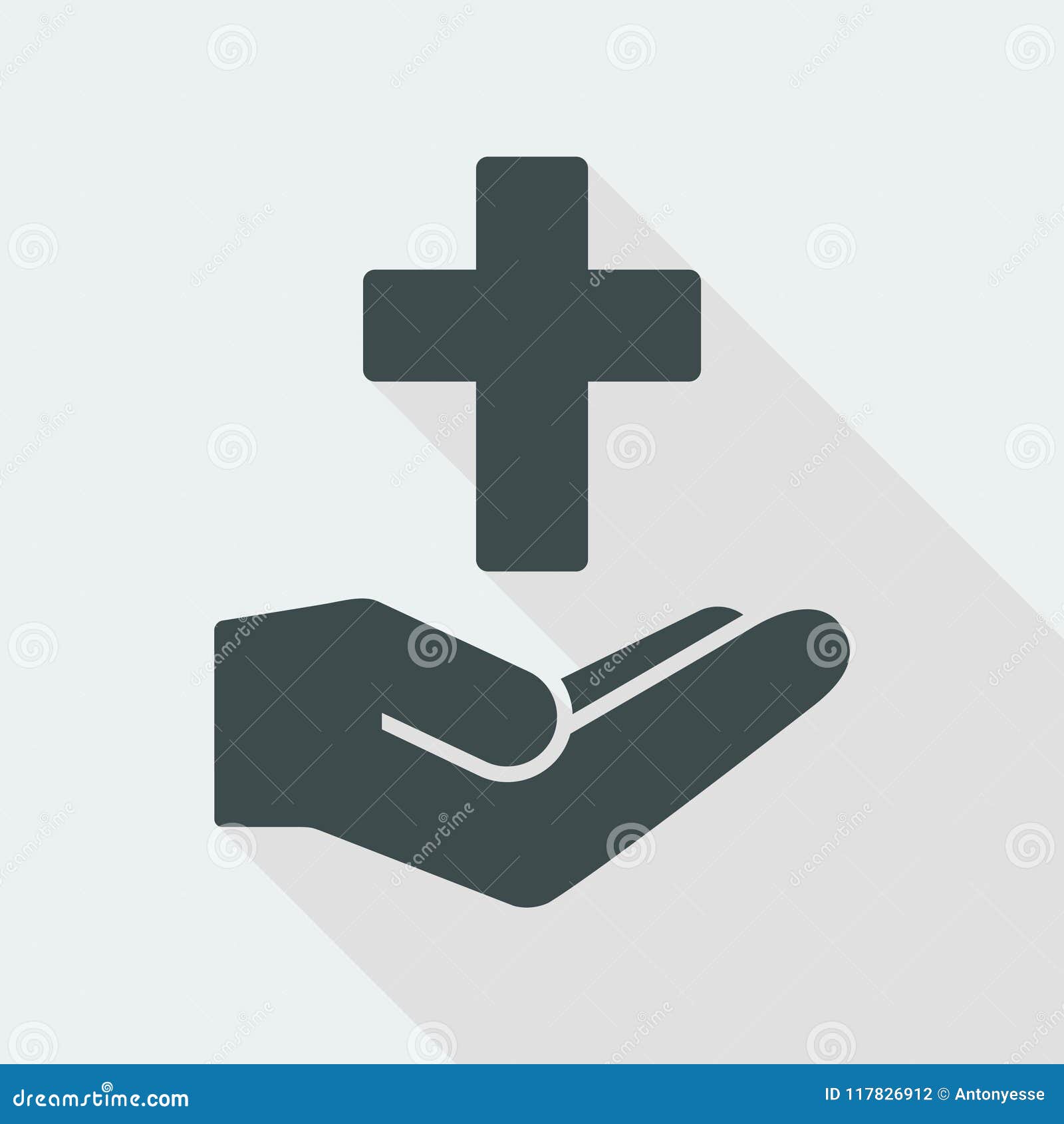 Religious Services Concept - Minimal Flat Icon Stock Vector ...