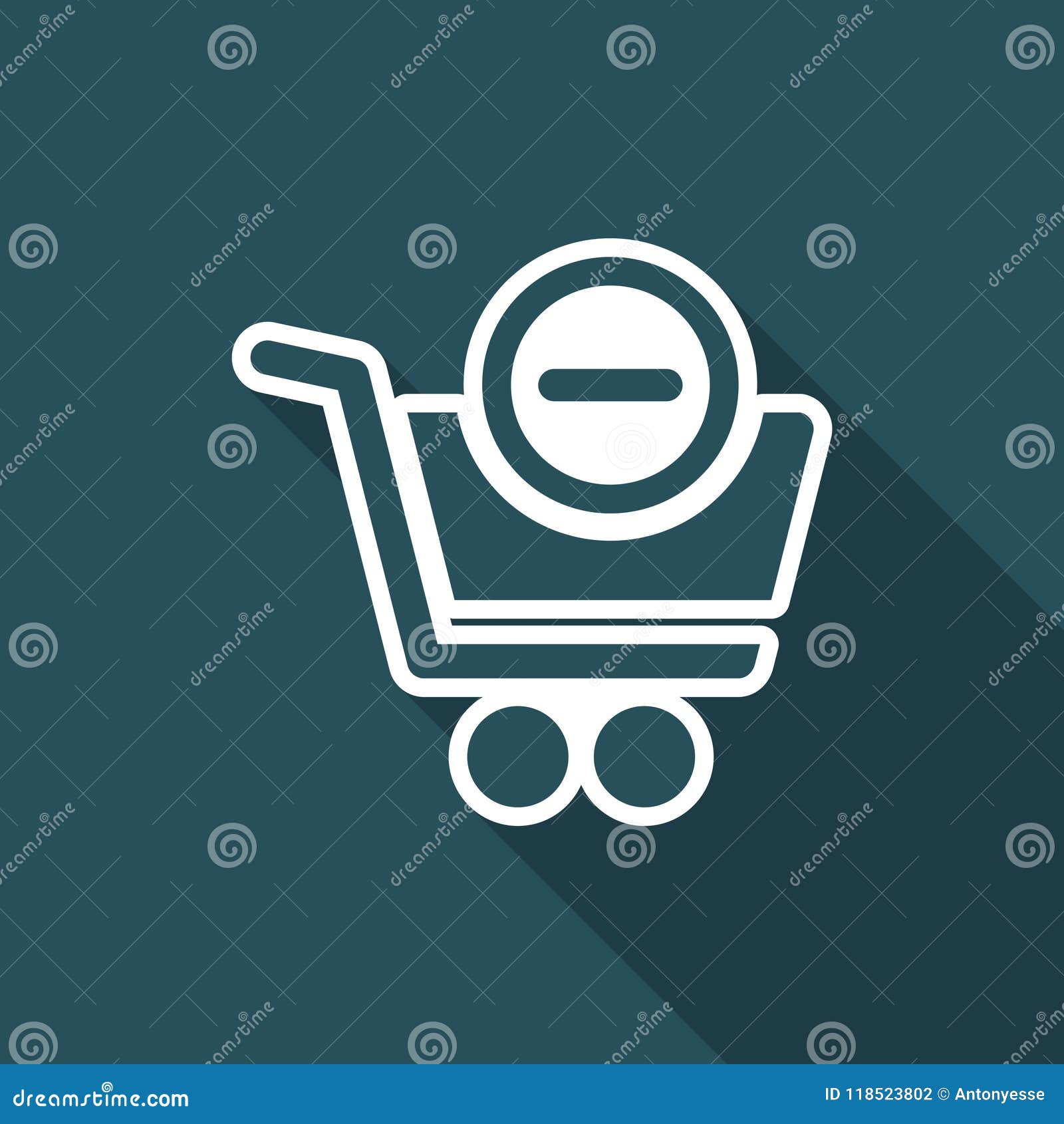 Remove from cart icon stock vector. Illustration of clear - 118523802