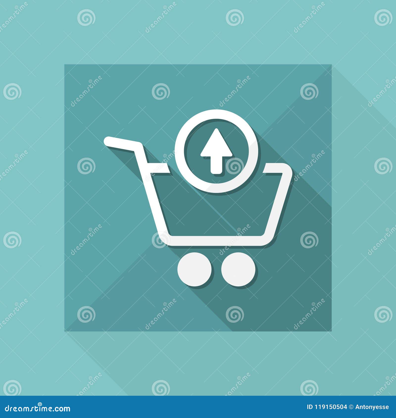 Remove product from cart stock vector. Illustration of sale - 119150504