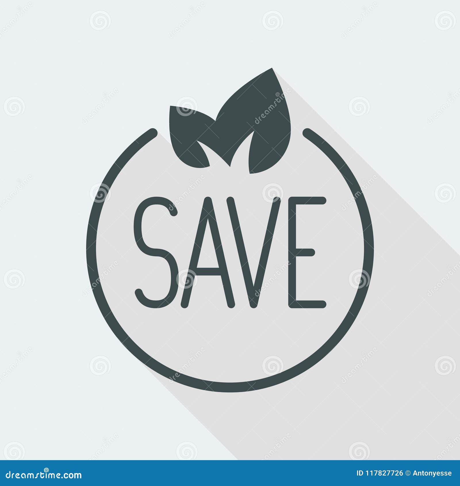Saving Nature Symbol - Vector Web Icon Stock Vector - Illustration of ...