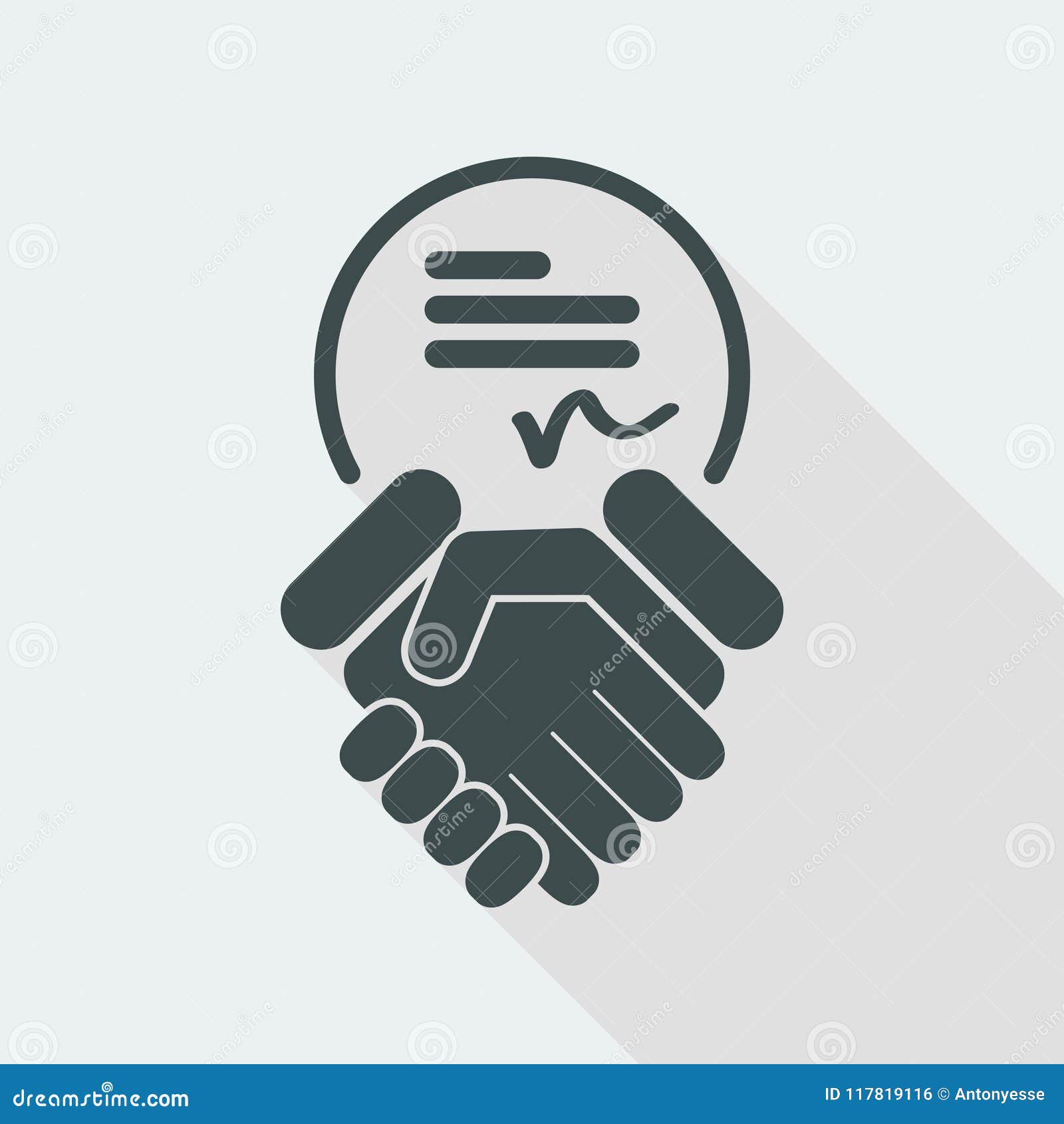 Sign on agreement document stock vector. Illustration of approval ...