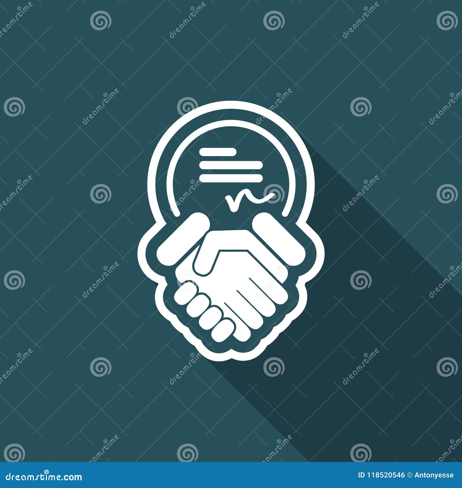 Sign on agreement document stock vector. Illustration of firm - 118520546