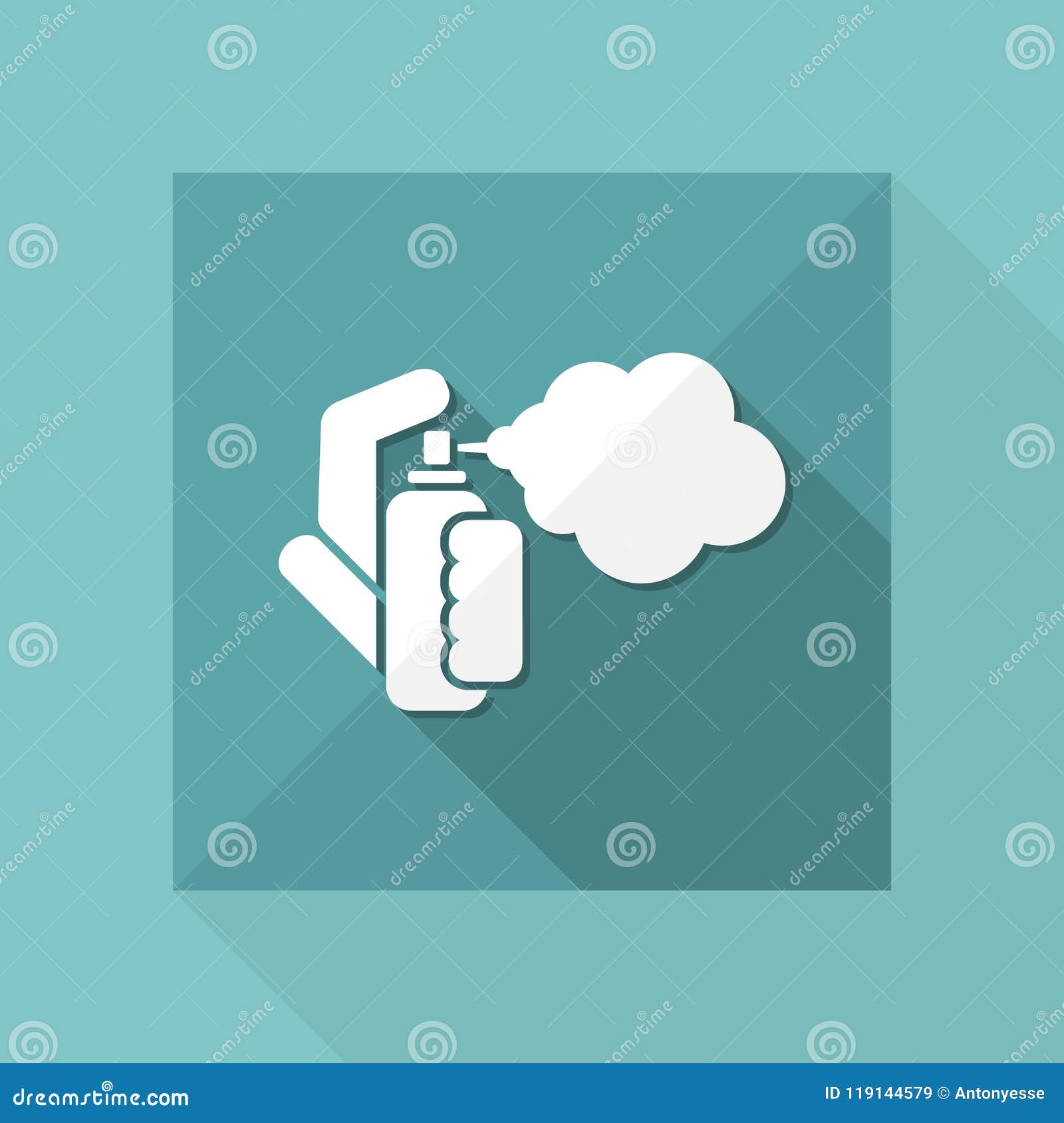 Spray icon stock vector. Illustration of cleaning, packaging - 119144579