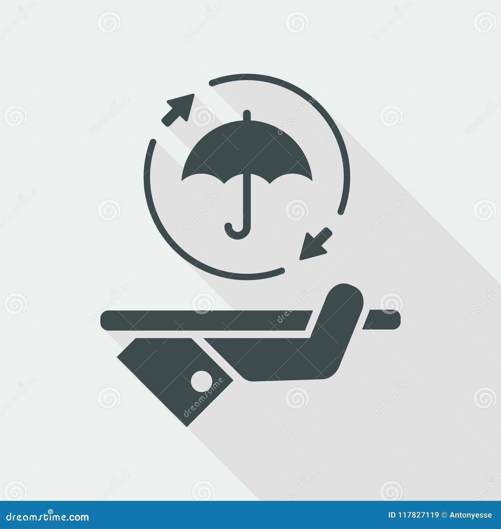 Steady Full Protection Service - Vector Web Icon Stock Vector ...