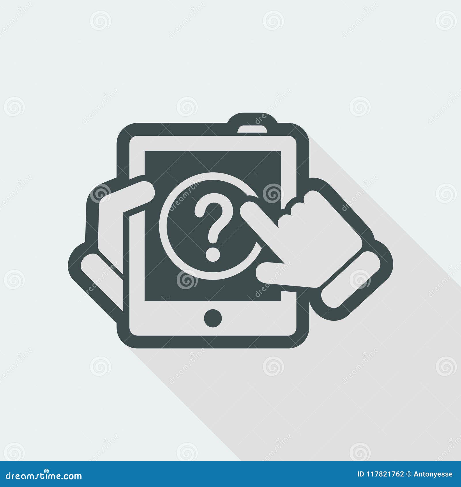 Support device stock vector. Illustration of icon, communicator - 117821762