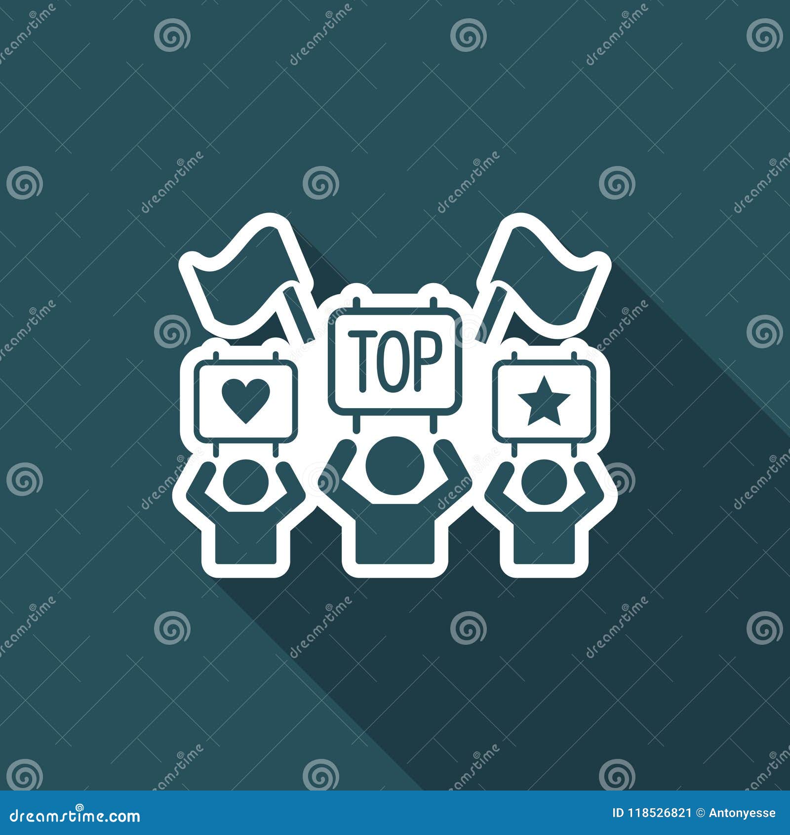 Supporters Concept - Vector Web Icon Stock Vector - Illustration of ...