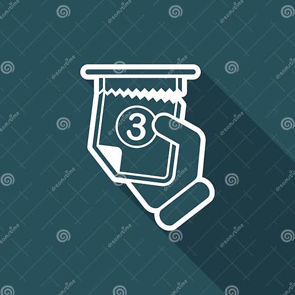 Ticket queue icon stock vector. Illustration of queue - 118516801