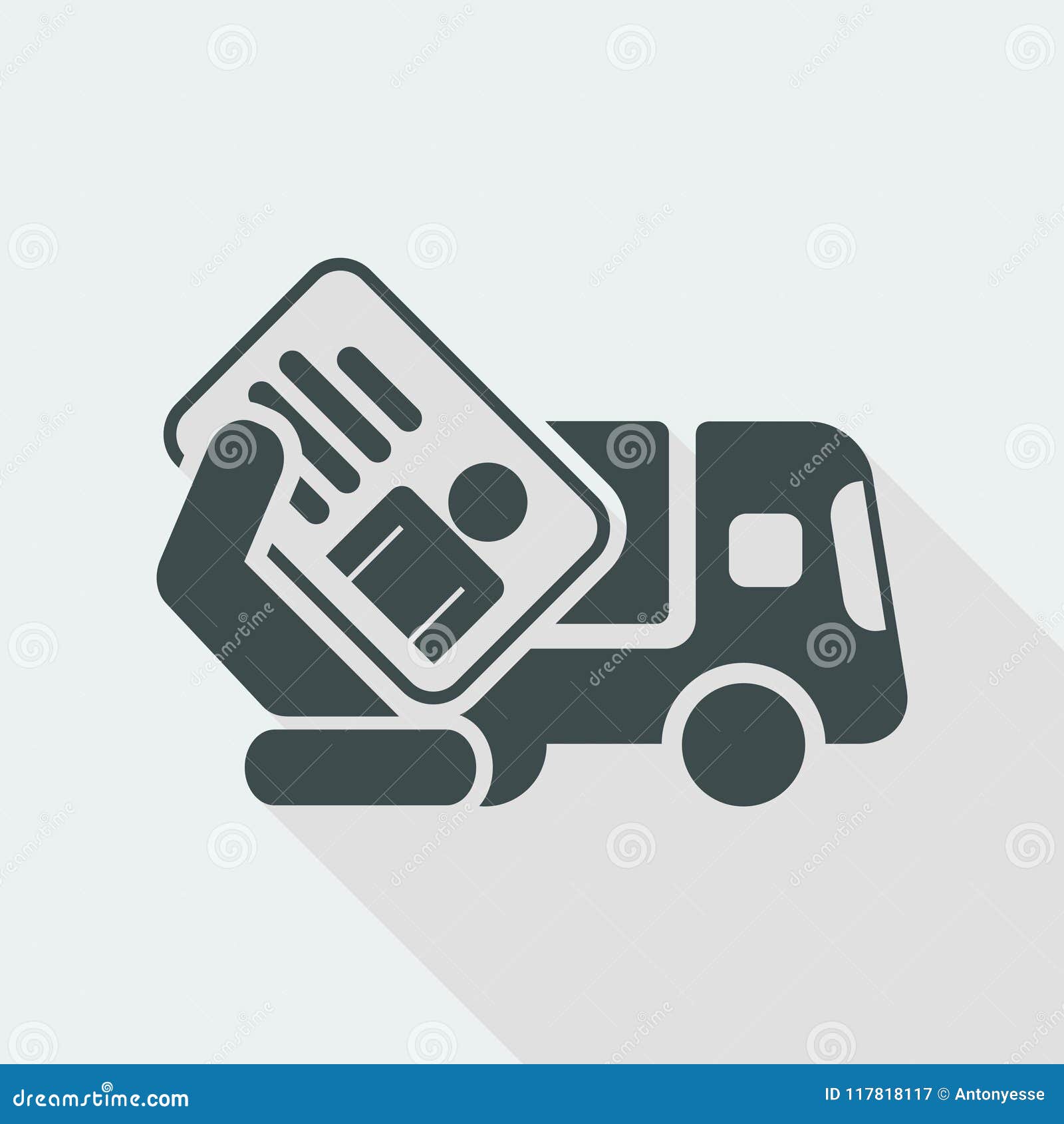 Truck document icon stock vector. Illustration of icon - 117818117