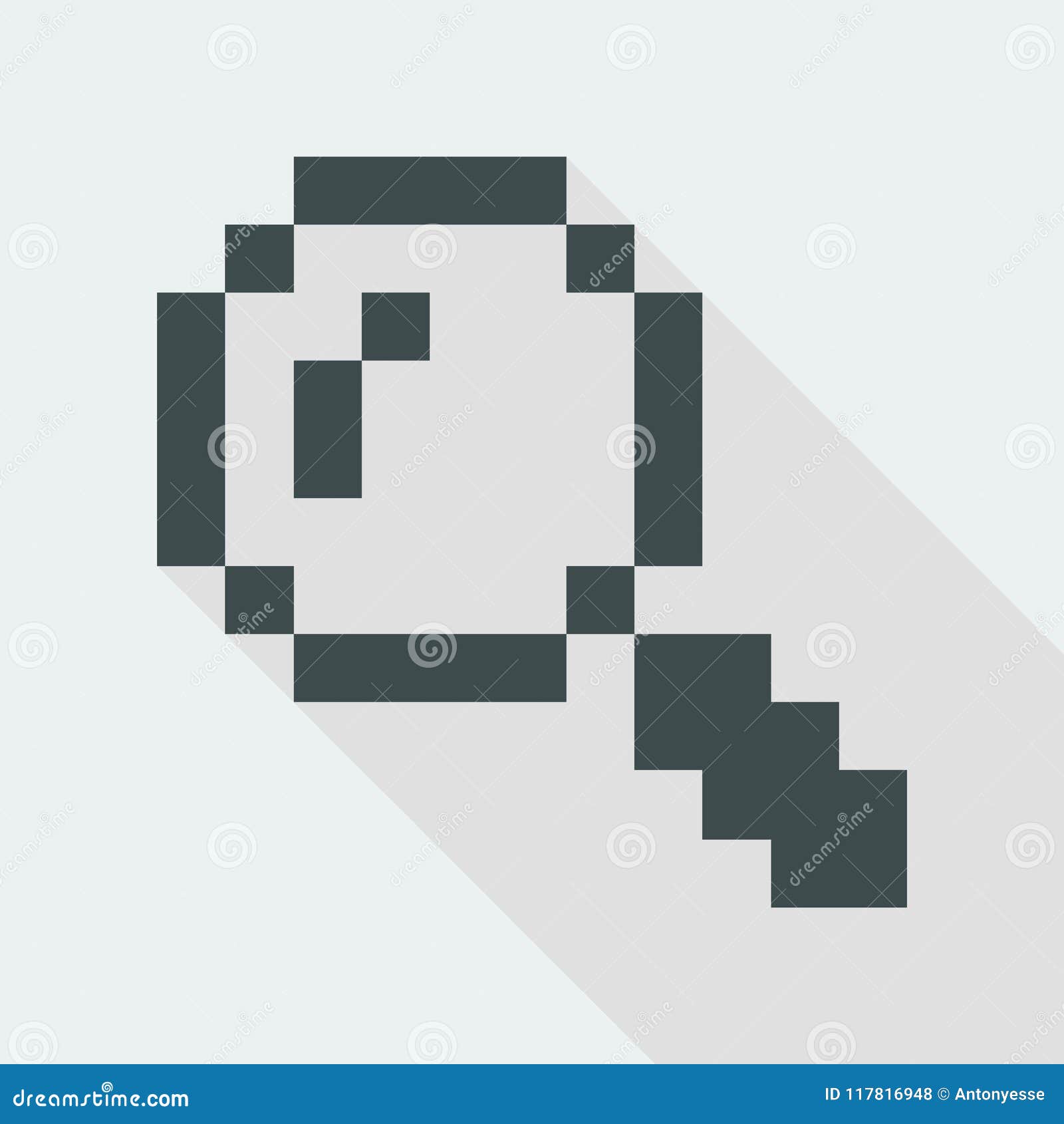 Vector Illustration of Pixel Computer Icon Stock Vector - Illustration ...
