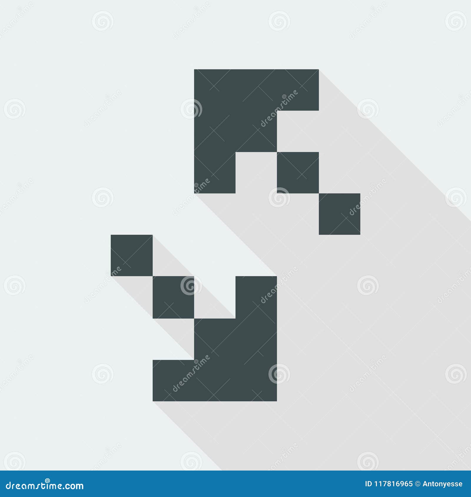Vector Illustration of Pixel Computer Icon Stock Vector - Illustration ...
