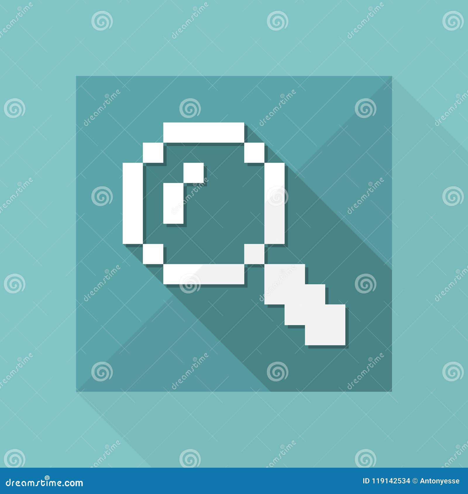 Vector Illustration of Pixel Computer Icon Stock Vector - Illustration ...