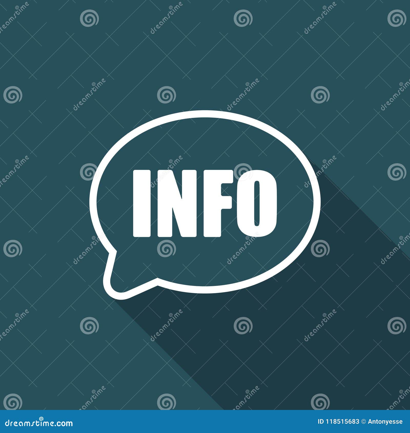 Vector Illustration of Single Isolated Info Icon Stock Vector ...