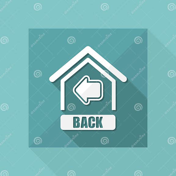 Vector Illustration of Single Isolated Web Back Icon Stock Vector - Illustration of design ...