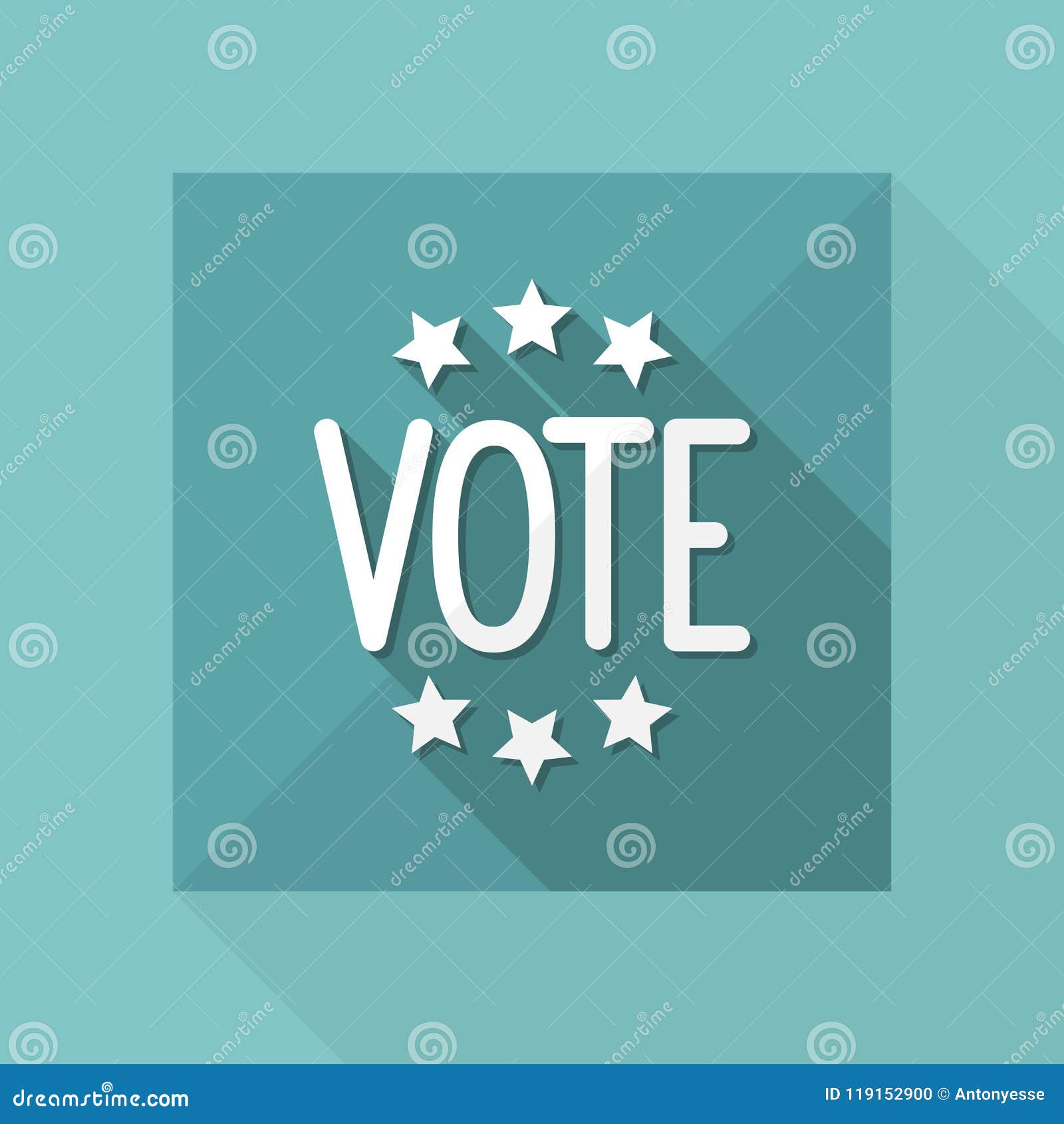 Vote Concept - Vector Web Icon Stock Vector - Illustration of electing ...