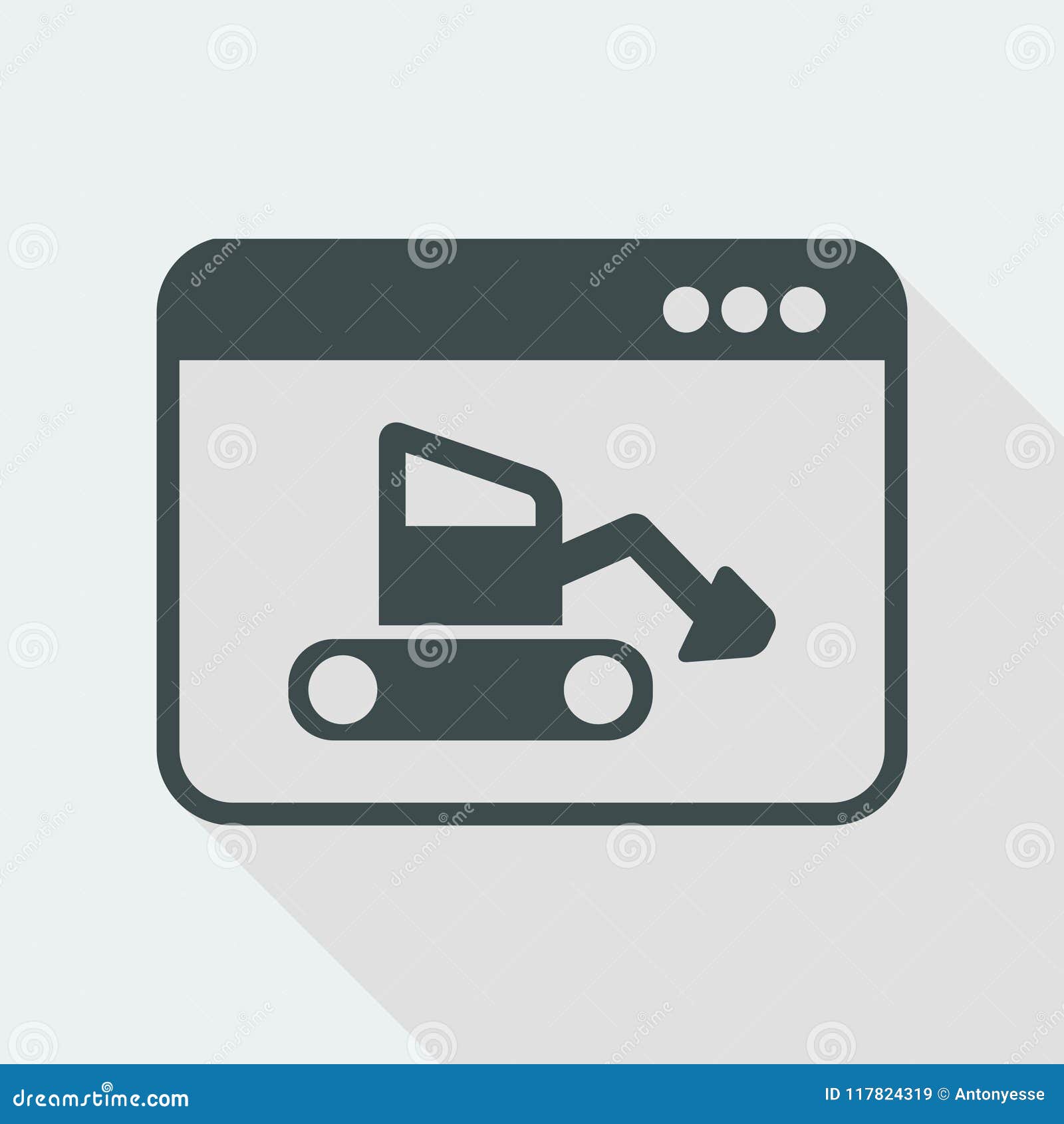 Work in Progress - Vector Flat Minimal Icon Stock Vector - Illustration ...