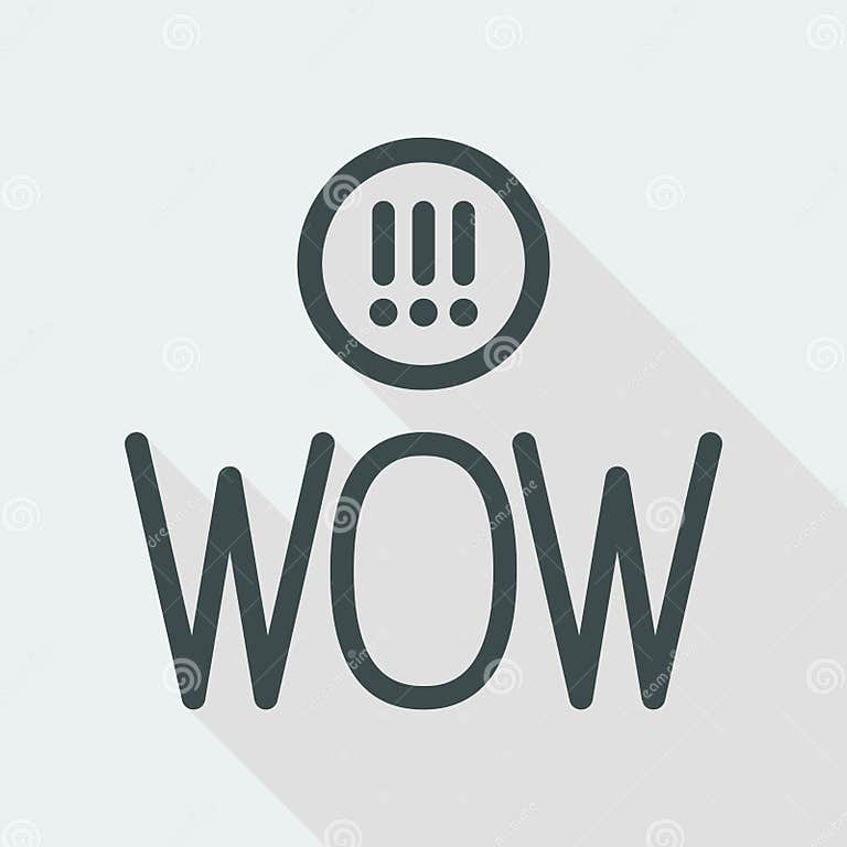 Wow Exclamation - Vector Icon for Computer Website or Application Stock ...