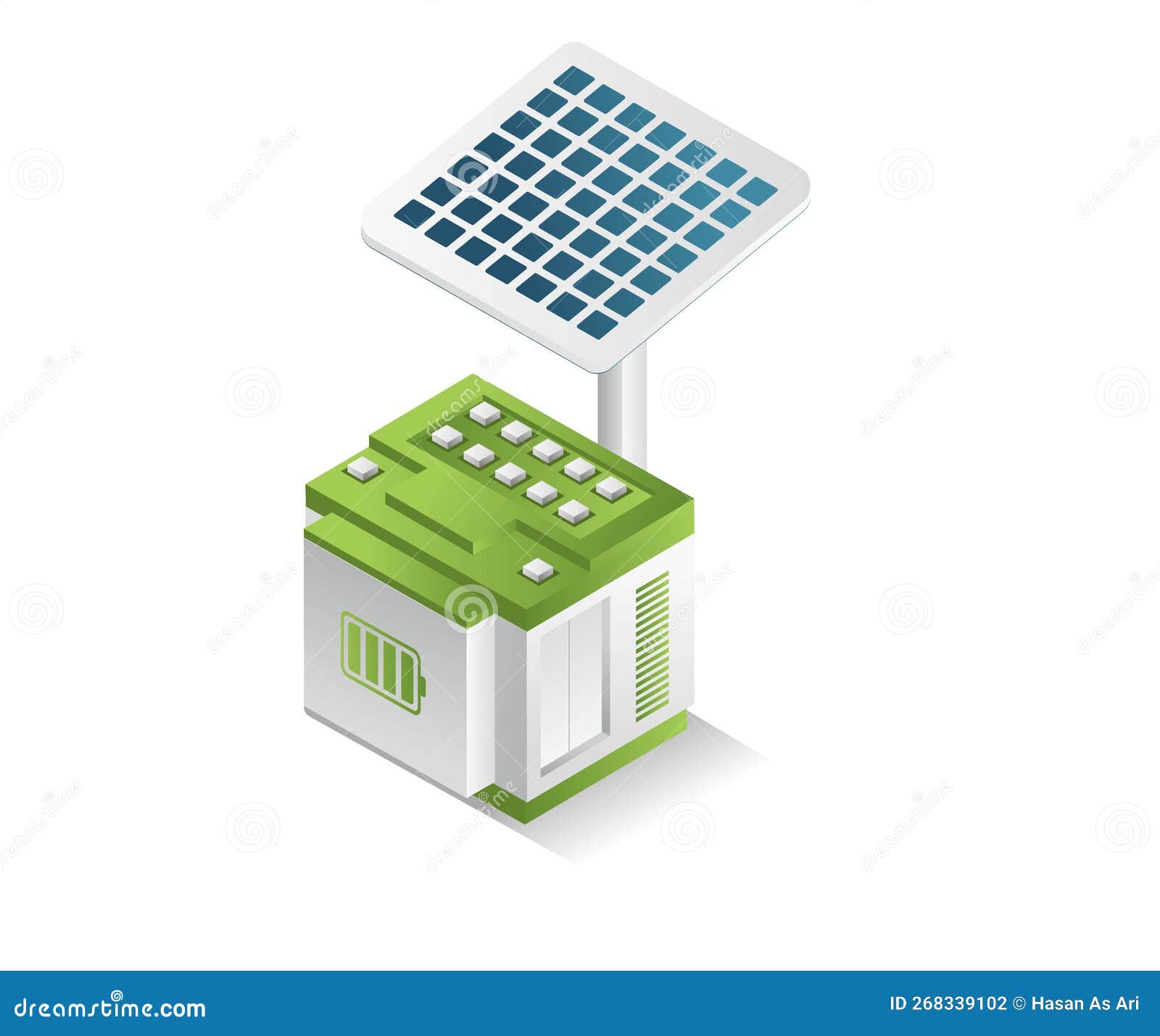 3d Illustration Of Solar Cell Or Photovoltaics Module PV Module, Solar ...