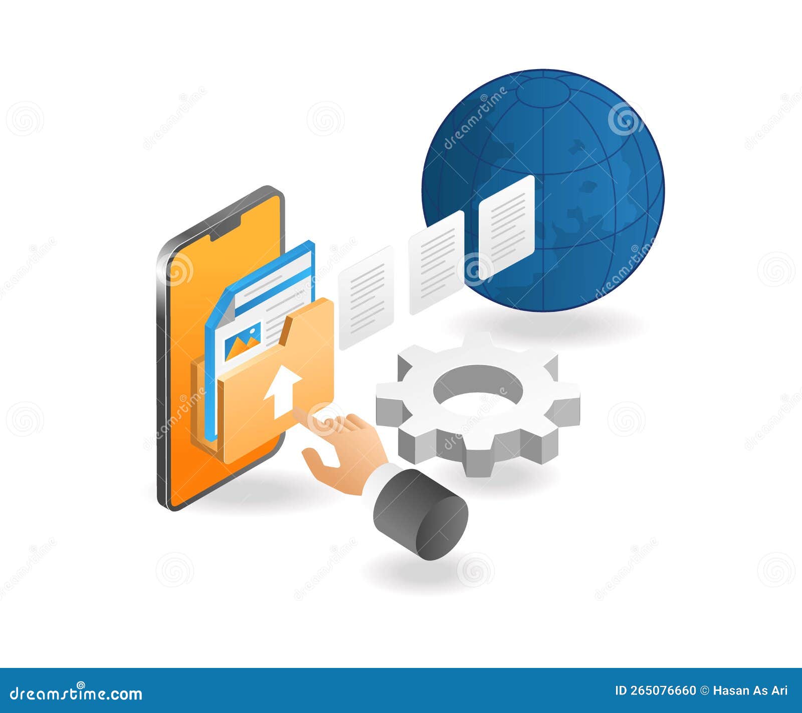 Flat Isometric 3d Flat Illustration of Data Sending Process Stock ... Flat Isometric 3d Flat Illustration of Data Sending Process Stock ...