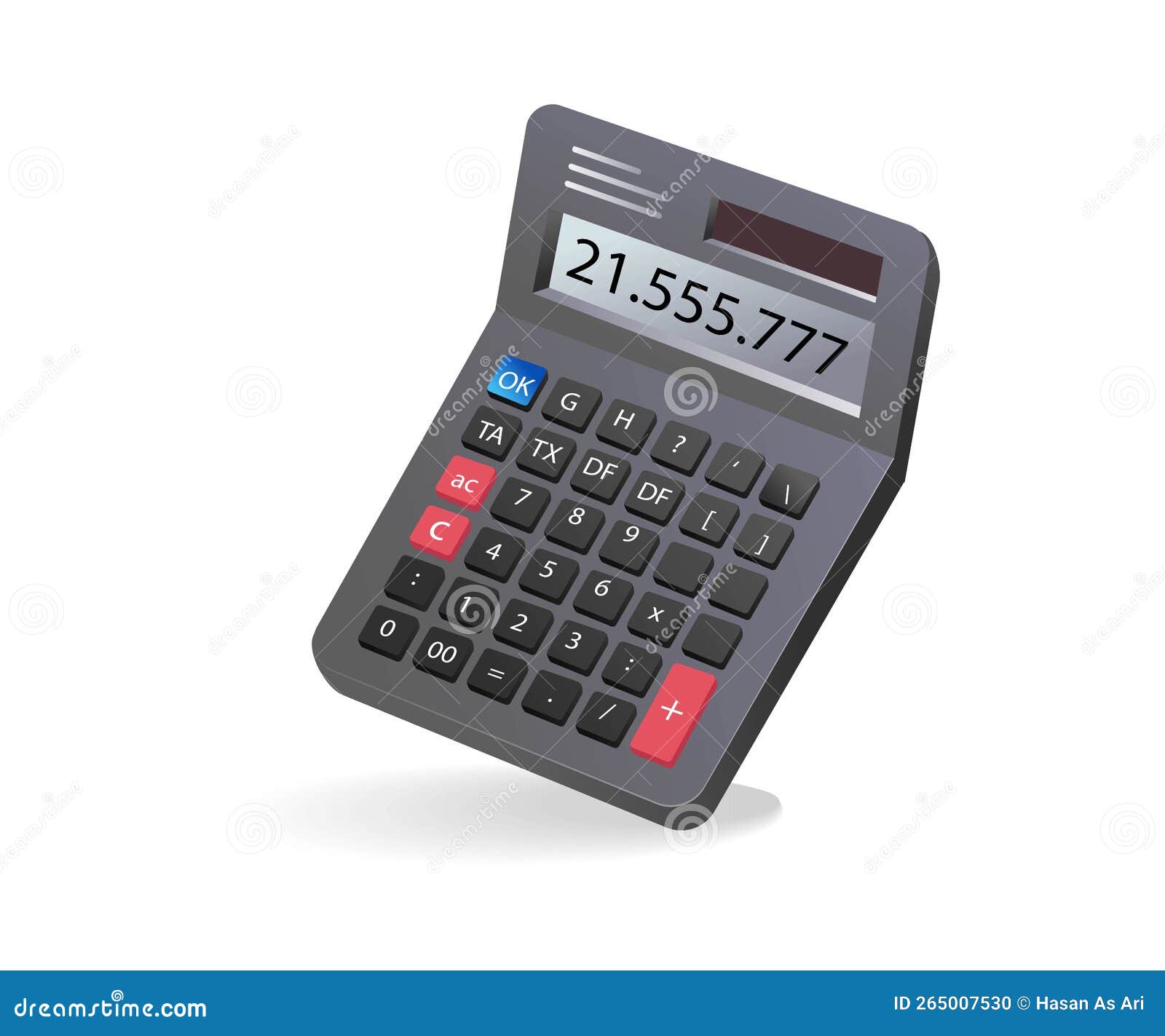 Flat Isometric 3d Illustration Calculation Tool Concept Stock ...