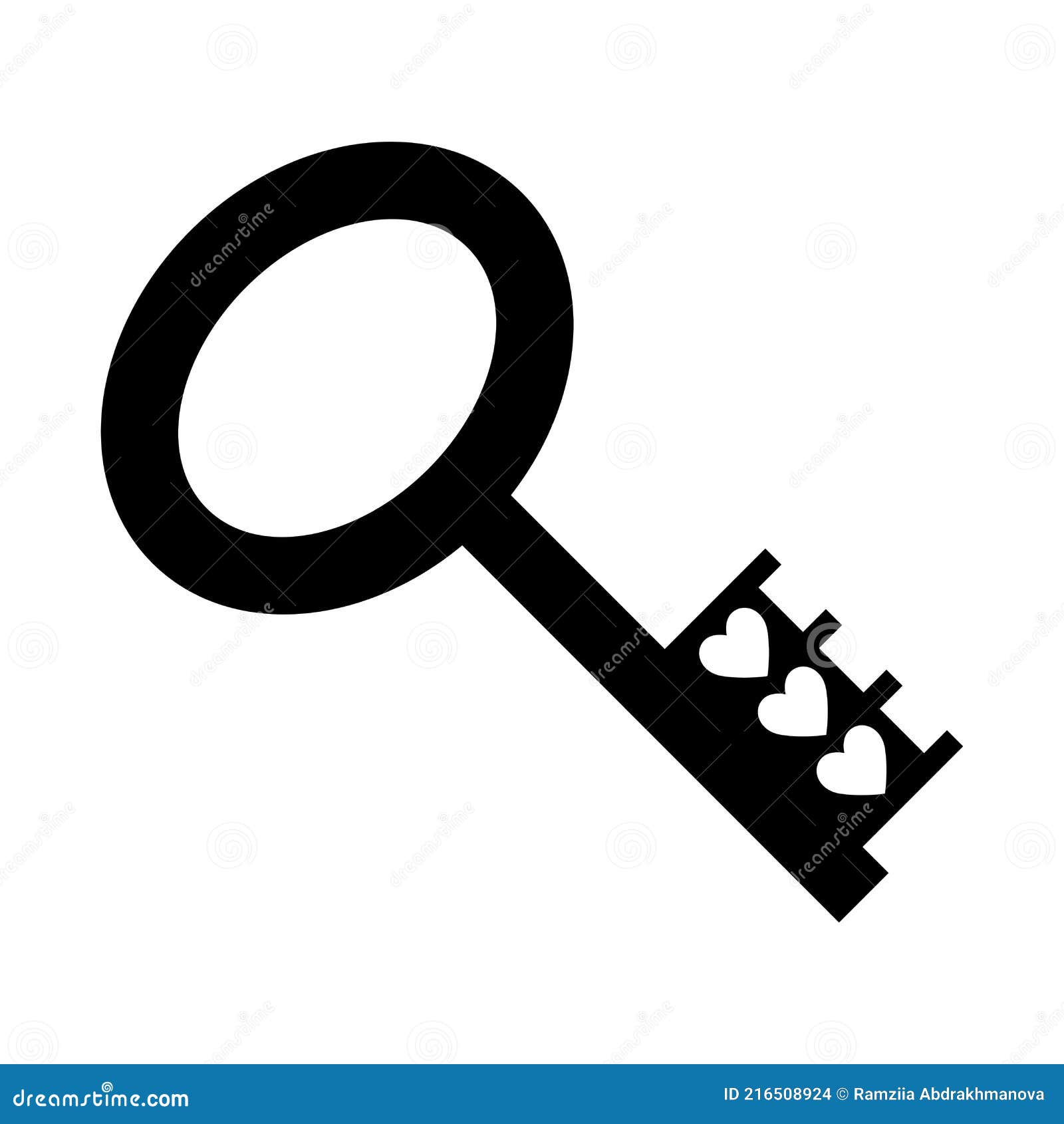 Flat Key Icon. Vector Illustration. Creative Pictogram Stock Vector ...