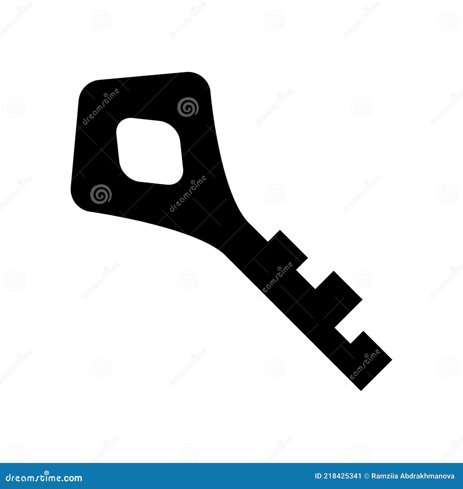 Flat Key Icon. Vector Illustration. Creative Pictogram Stock Vector ...