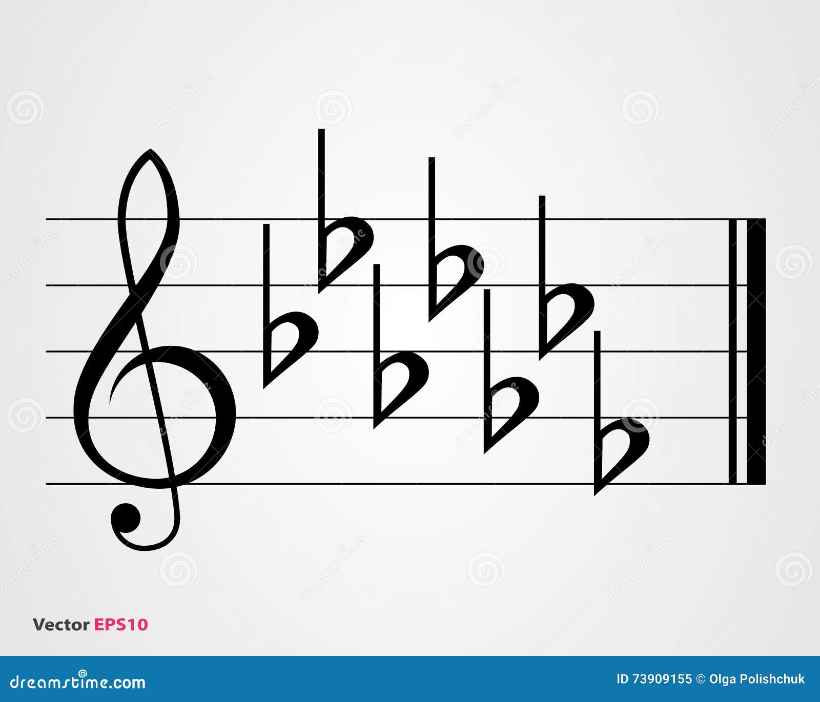 Flat key signature stock illustration. Illustration of green - 73909155