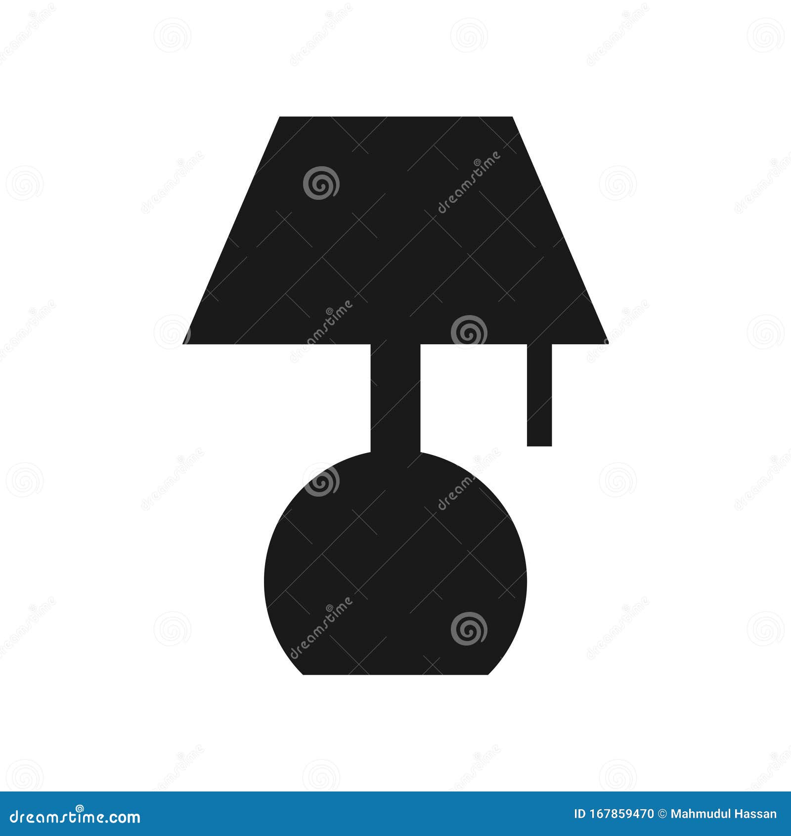 Flat Lamp Icon Sign Vector Illustration â€“ Vector Stock Vector ...