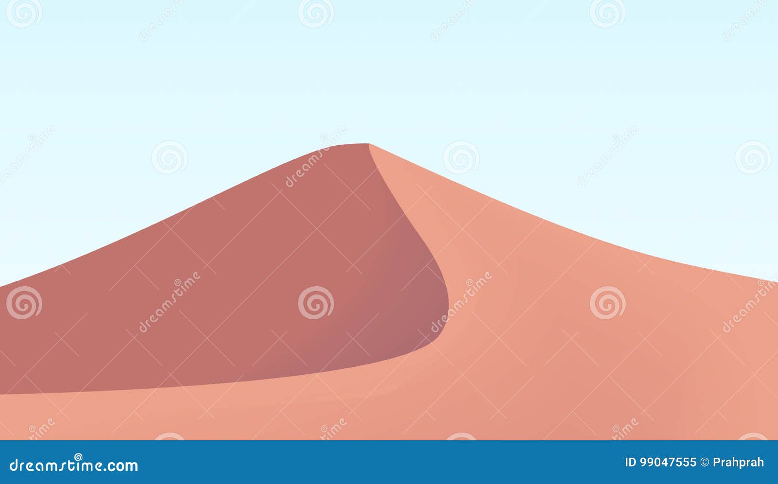 Flat Landscape Desert Design Template Stock Illustration - Illustration ...
