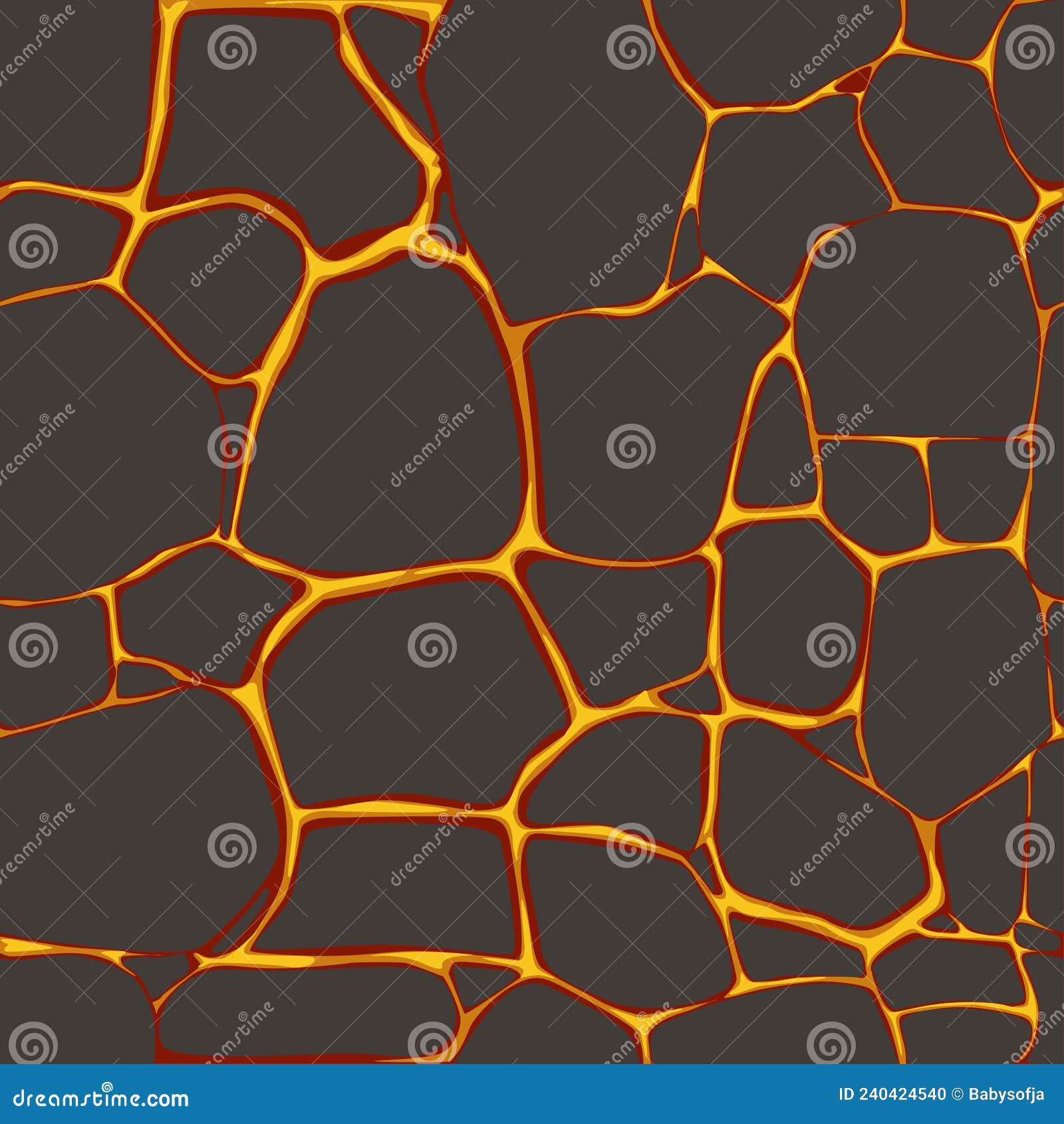 Flat Lava or Fire Texture Seamless Background for Wallpaper. Stock ...