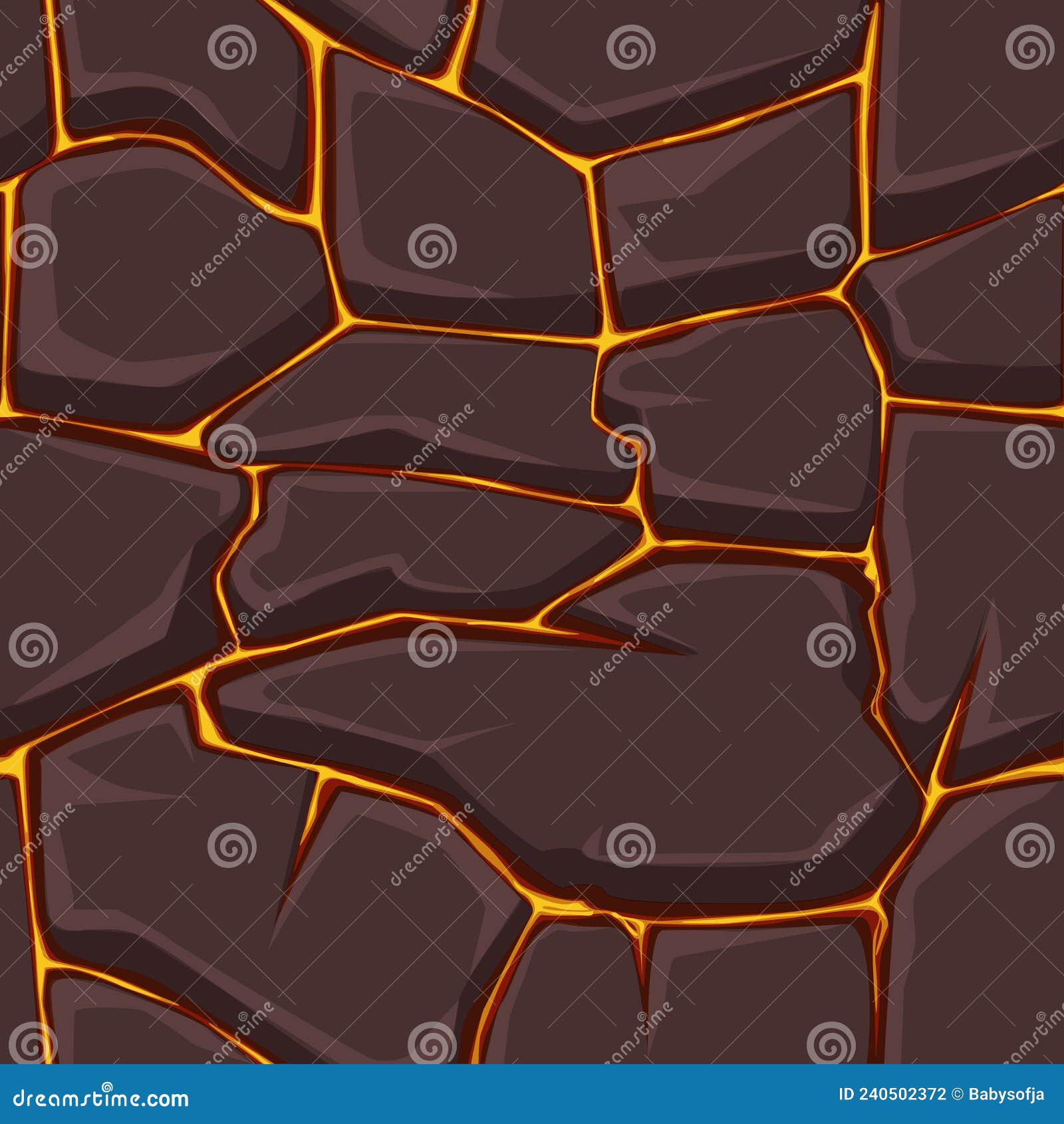 Flat Lava or Fire Texture Stone Pattern for Wallpaper. Stock Vector ...